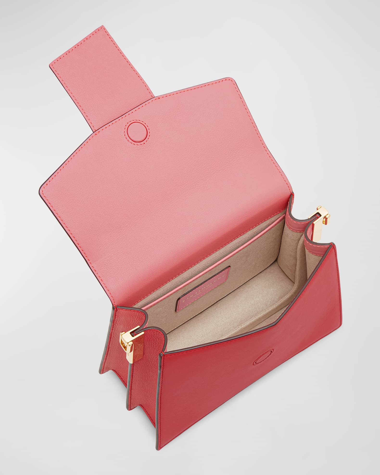 STRATHBERRY Crescent Box Leather Shoulder Bag | Neiman Marcus