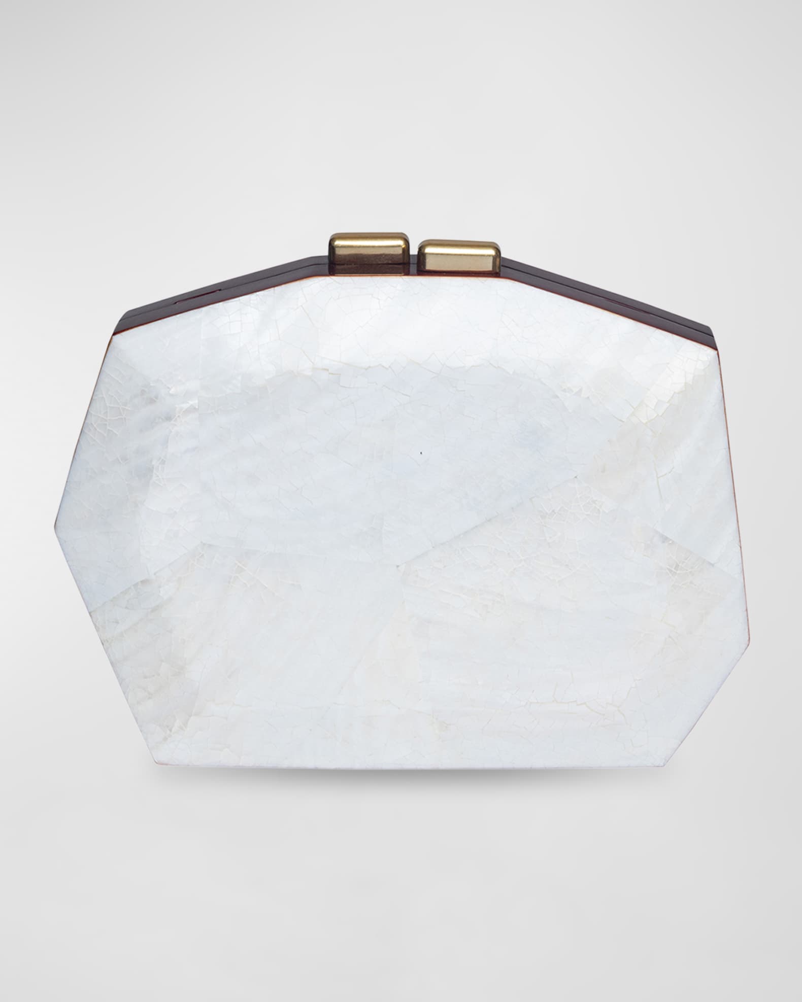 Rafe Meagan Faceted Shell Clutch Bag | Neiman Marcus