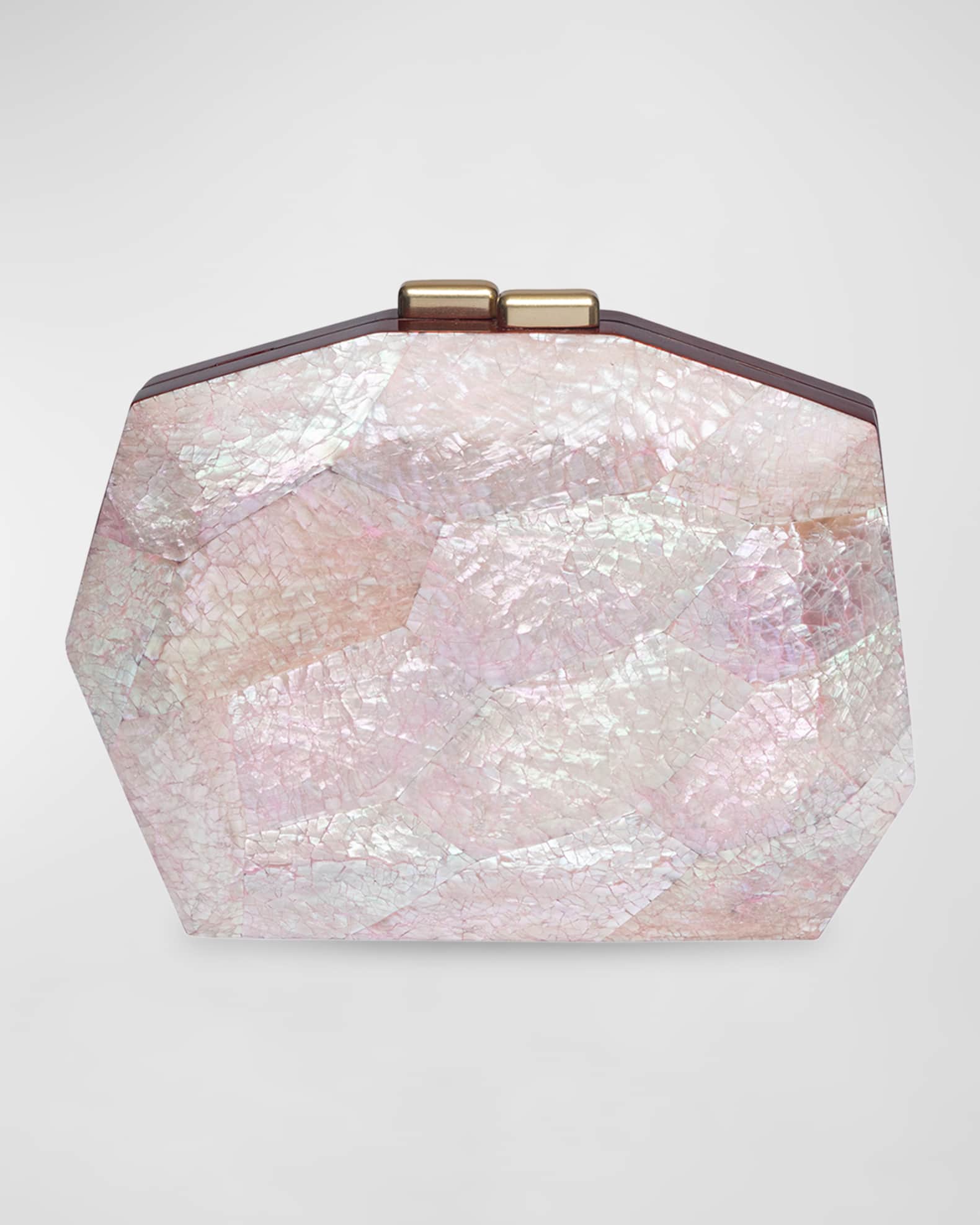Rafe Meagan Faceted Shell Clutch Bag | Neiman Marcus
