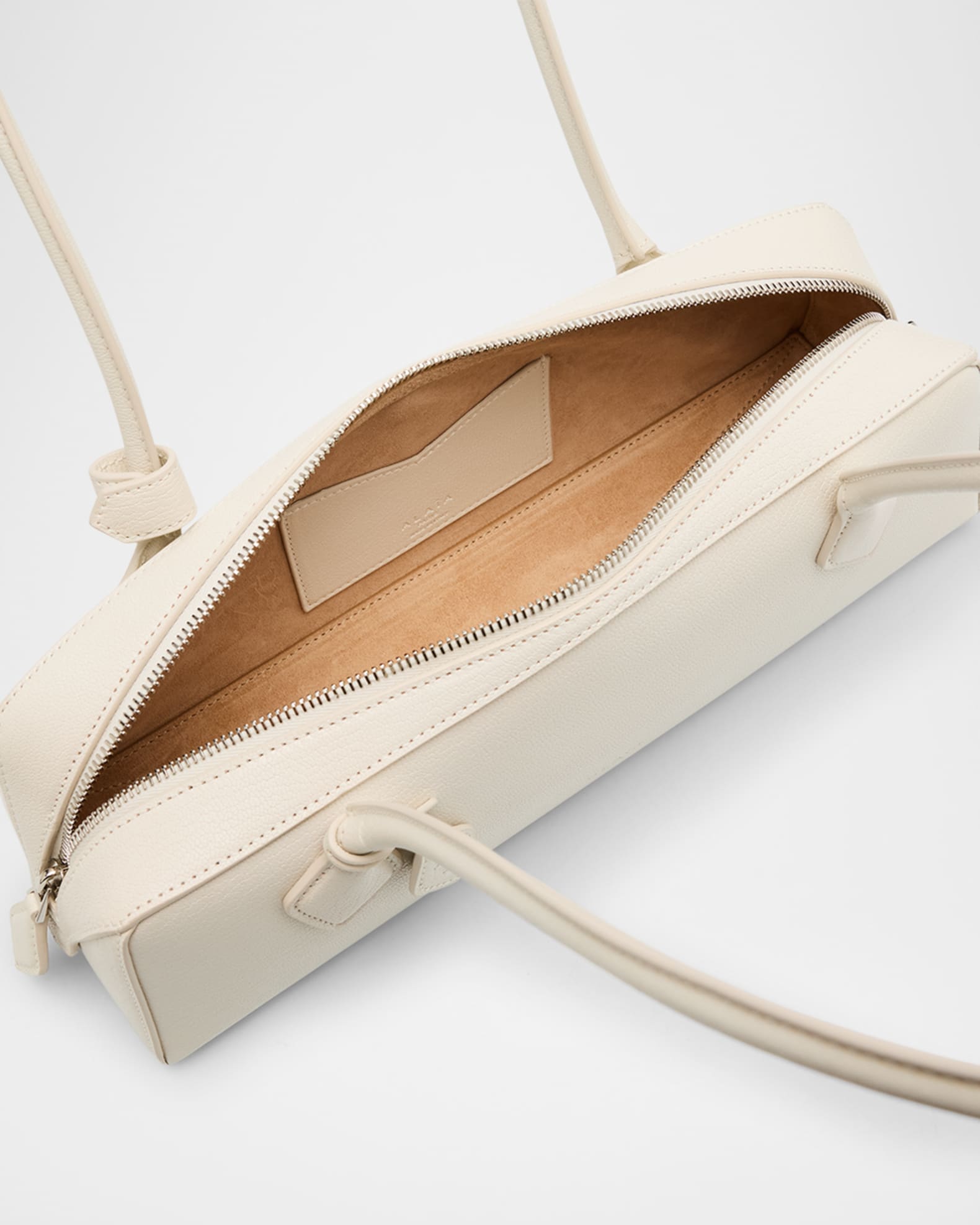 ALAIA Le Teckel Medium Shoulder Bag in Goatskin | Neiman Marcus