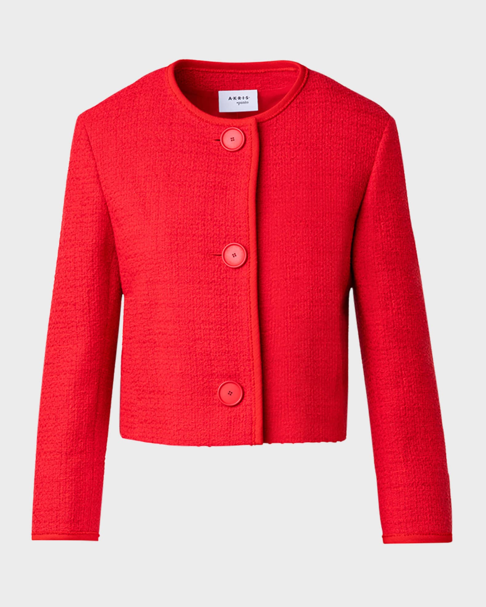 Akris punto Mix Media Boucle Tweed Short Jacket | Neiman Marcus