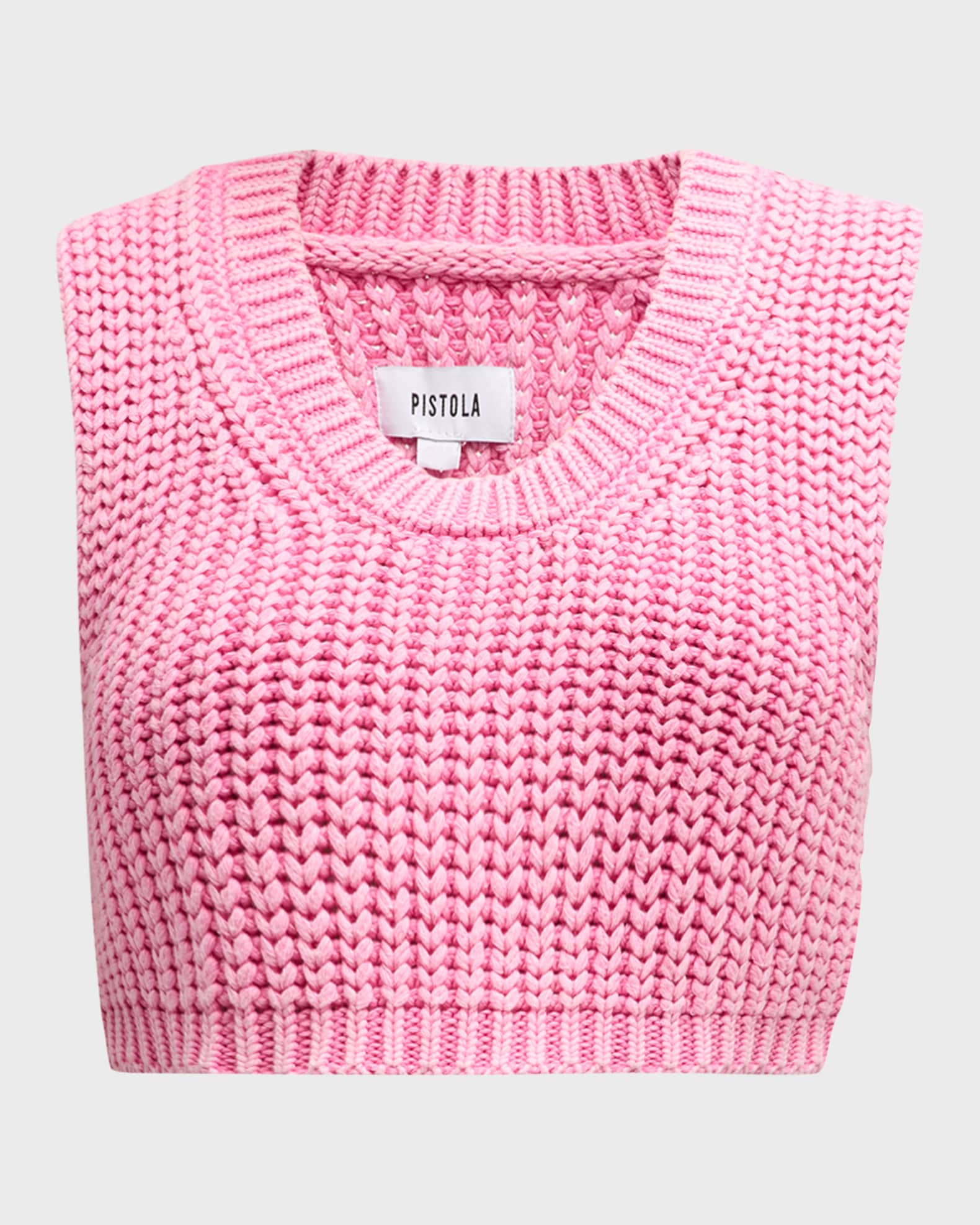 PISTOLA Cora Cropped Sweater Tank Top | Neiman Marcus
