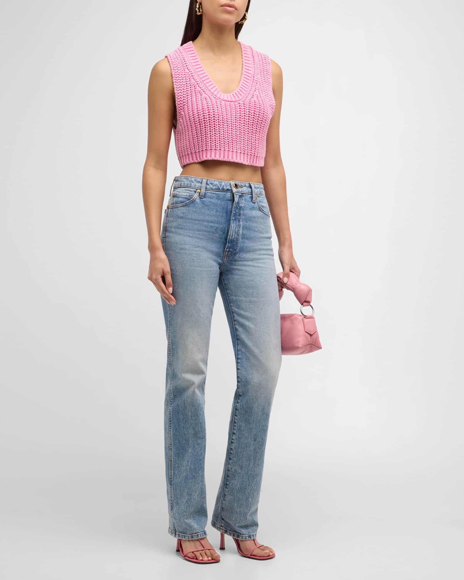 PISTOLA Cora Cropped Sweater Tank Top | Neiman Marcus
