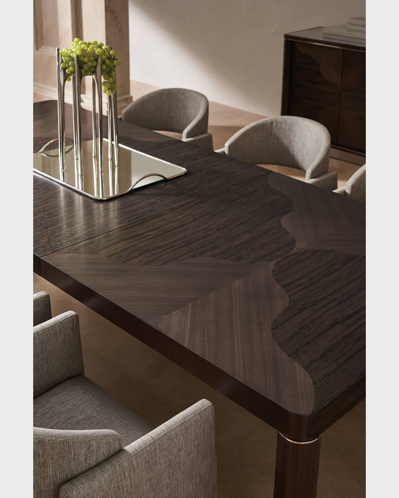 Caracole Mirror Image Dining Table with 2 Leaves | Neiman Marcus