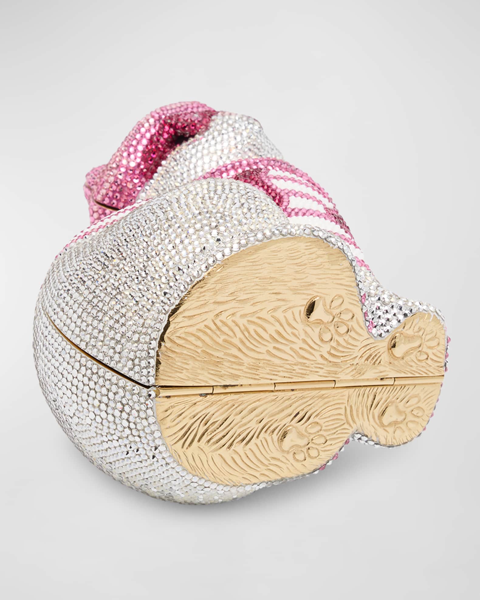 Judith Leiber Couture Cat with Beret Crystal Clutch Bag | Neiman Marcus