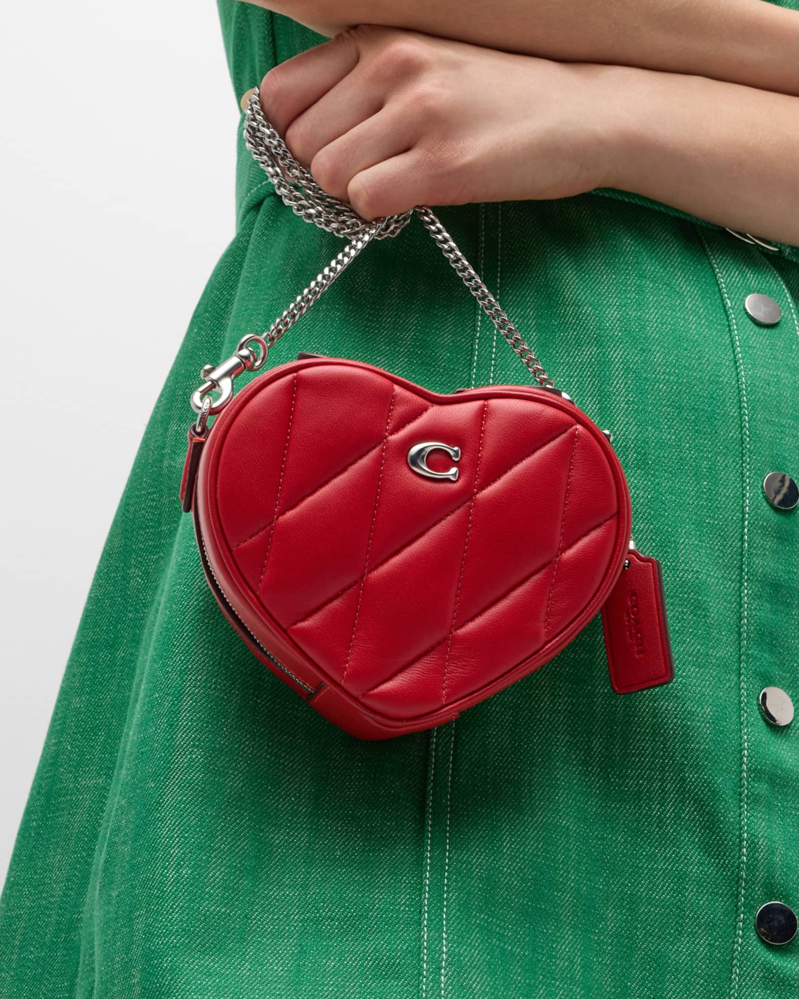 Coach Heart Quilted Pillow Crossbody Bag | Neiman Marcus