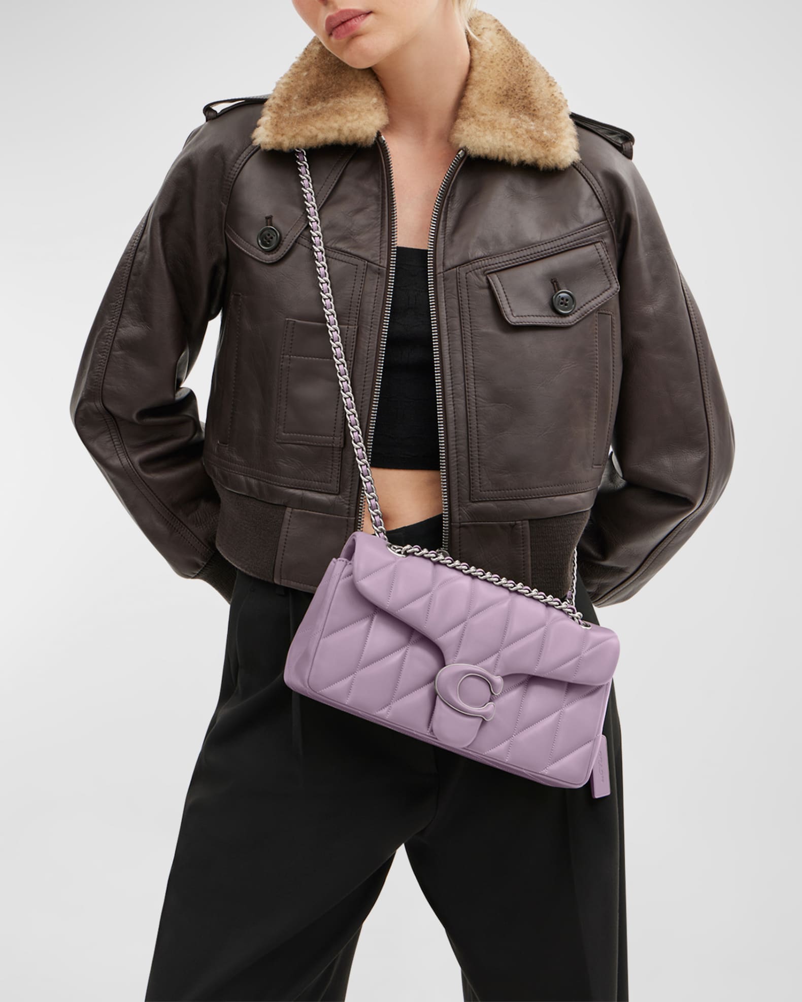 Coach Tabby Quilted Leather Shoulder Bag | Neiman Marcus