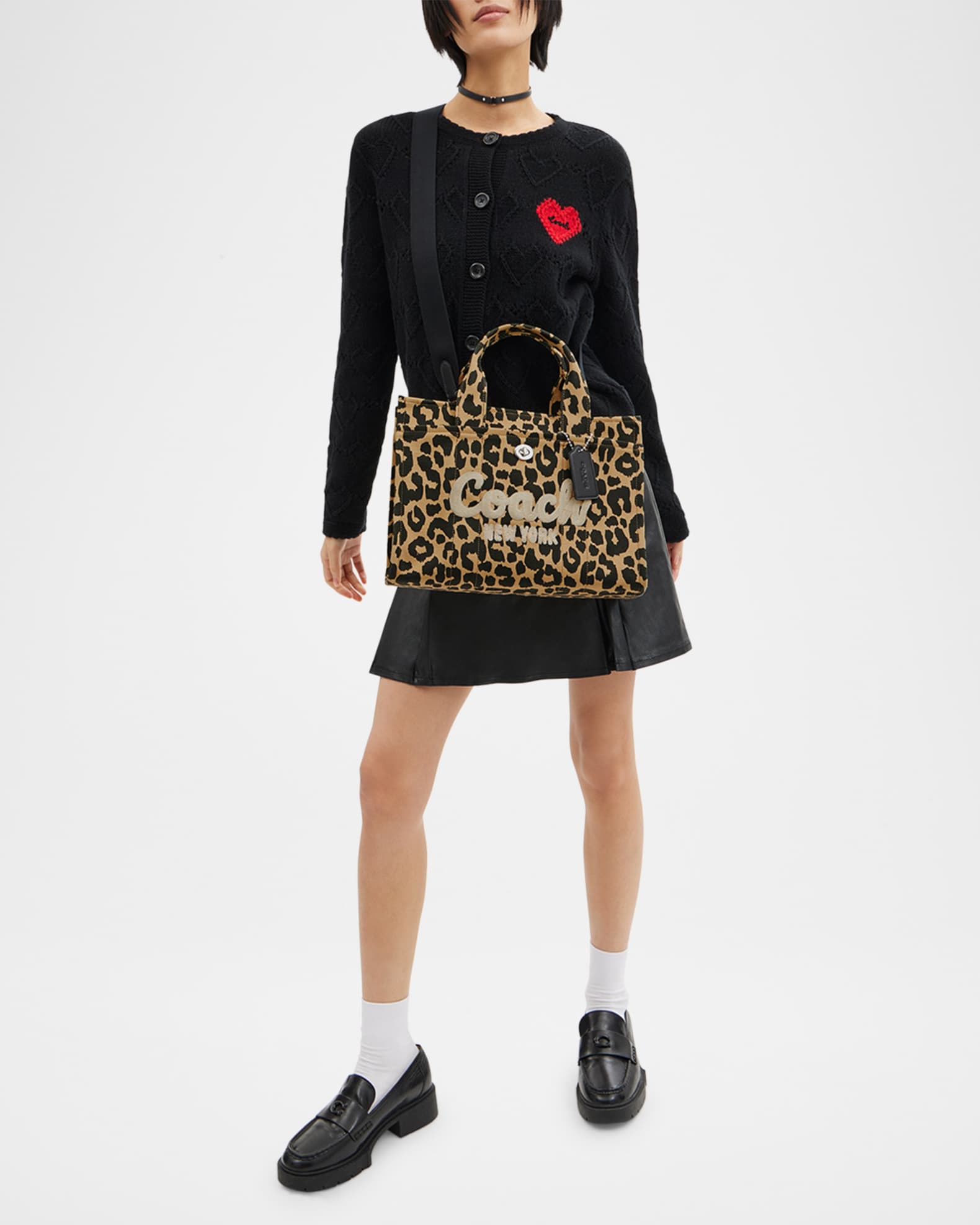 Coach Leopard Canvas Cargo Tote Bag | Neiman Marcus