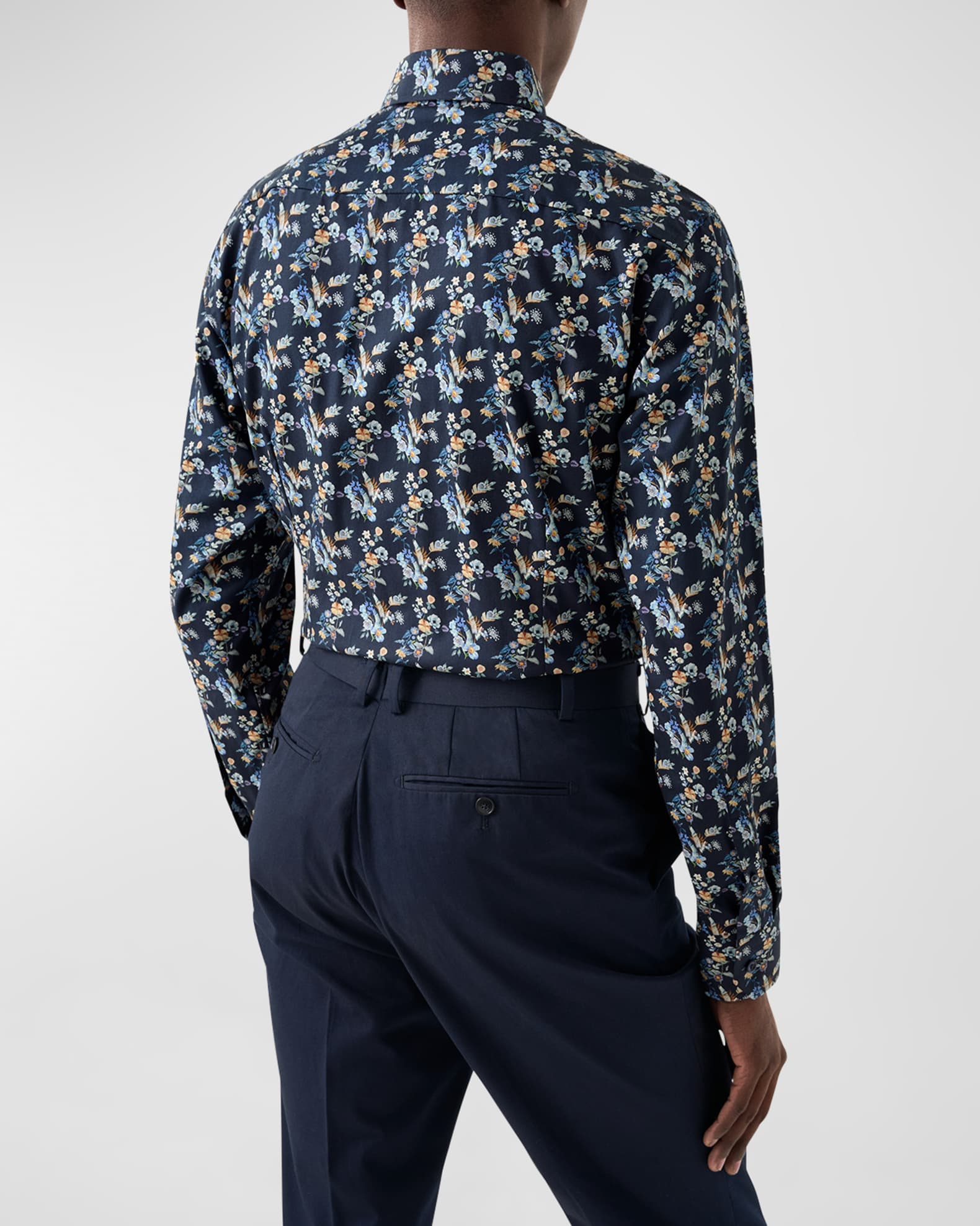 Eton Men's Contemporary Fit Floral Print Shirt | Neiman Marcus