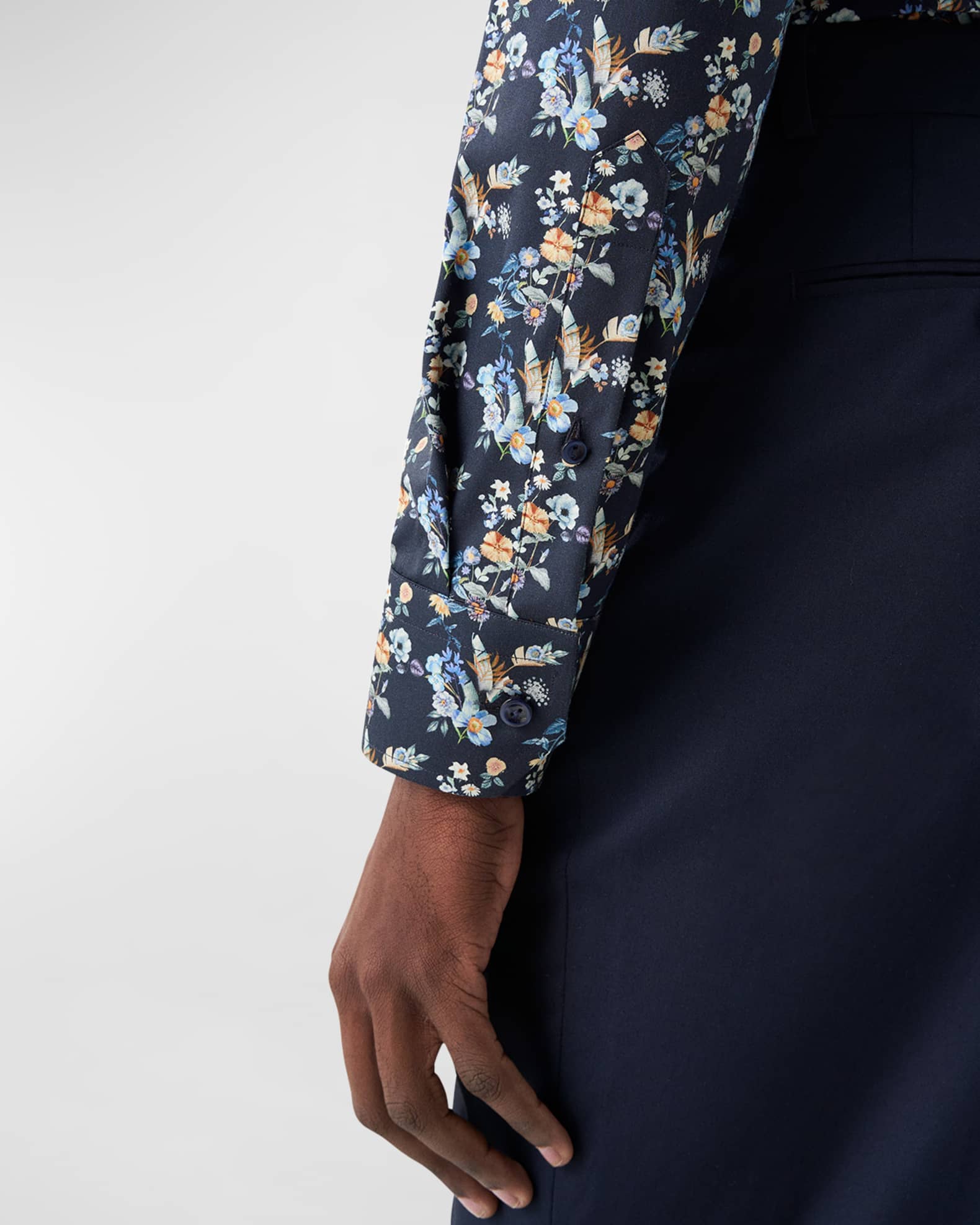 Eton Men's Contemporary Fit Floral Print Shirt | Neiman Marcus