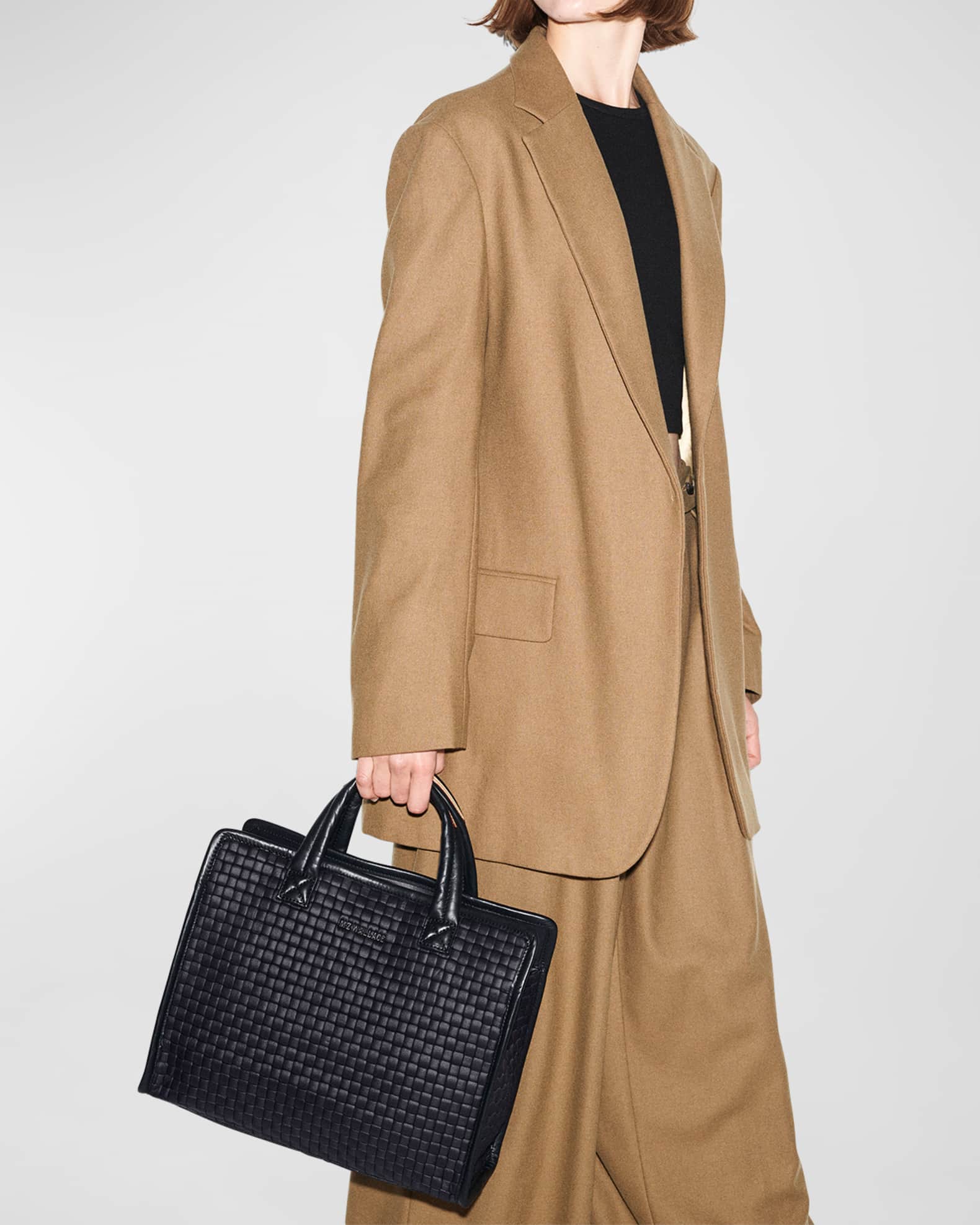 MZ WALLACE Medium Woven Box Tote Bag | Neiman Marcus
