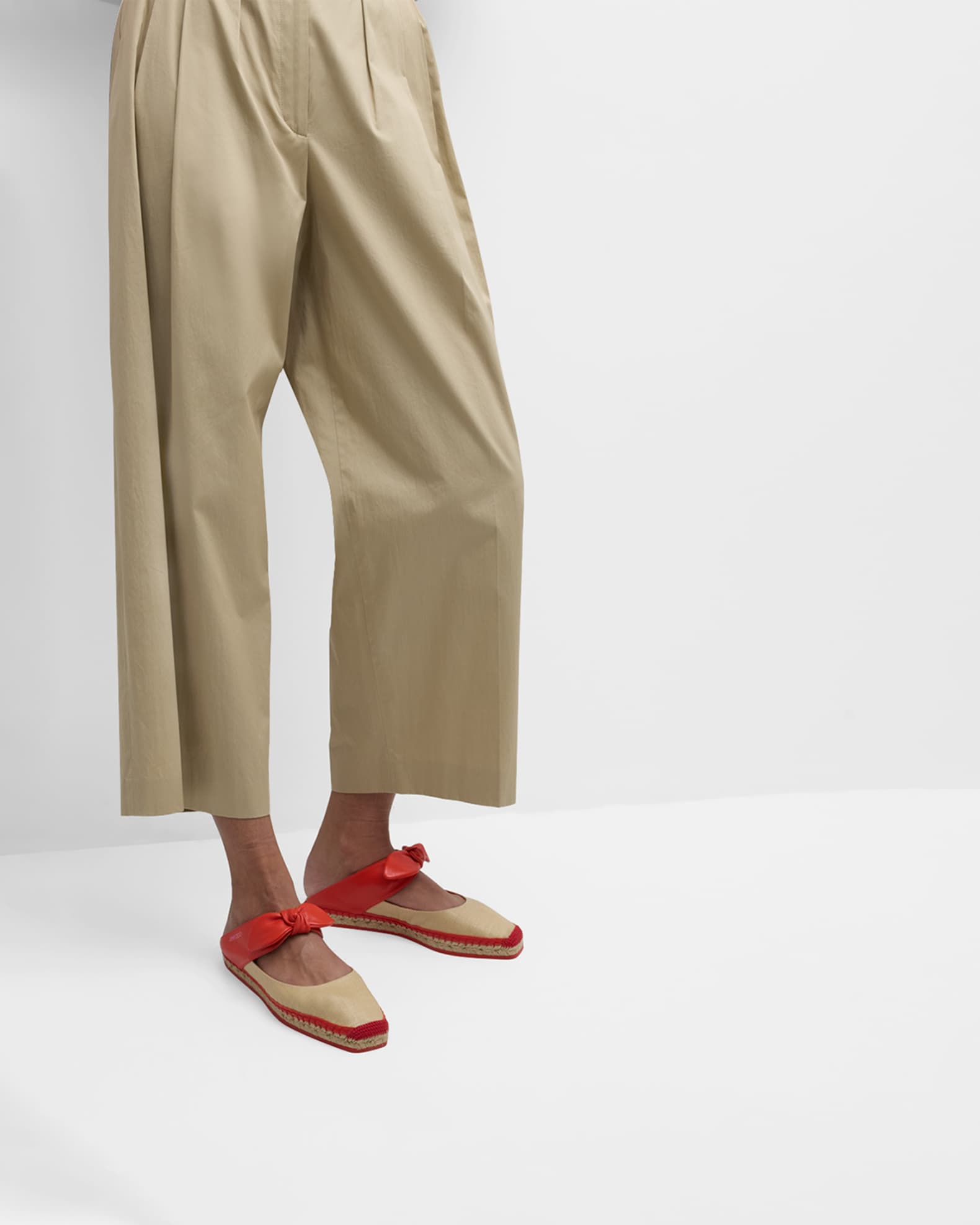 Jimmy Choo Reka Knotted Bow Espadrille Mules | Neiman Marcus