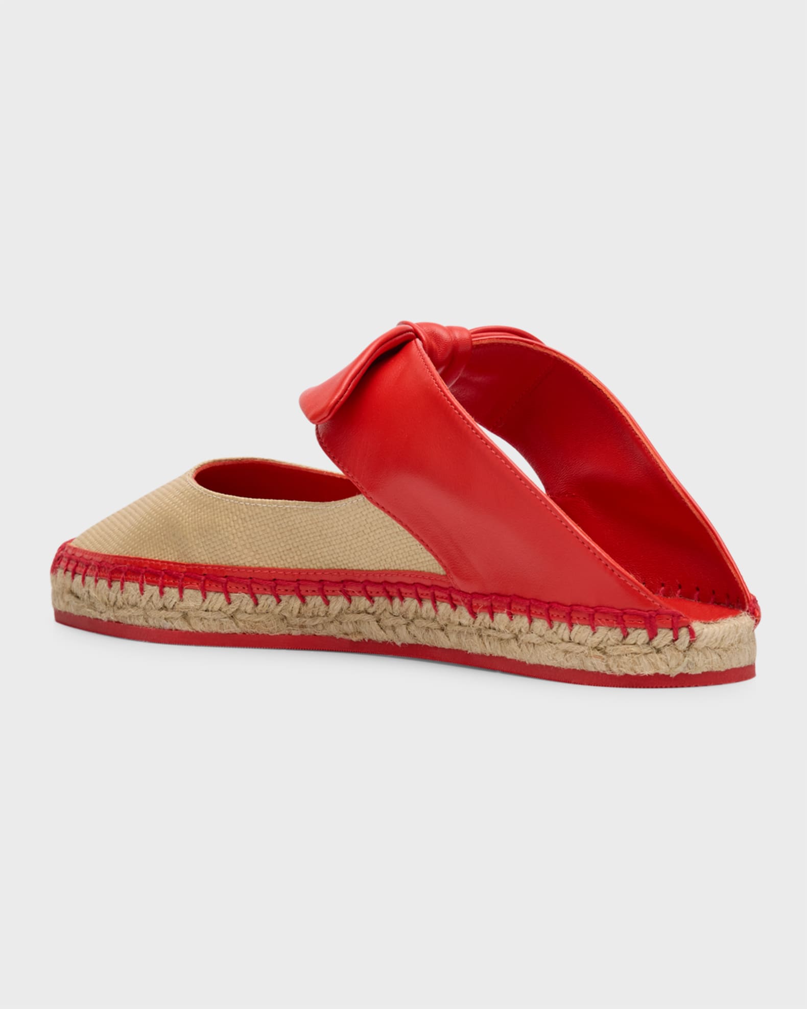 Jimmy Choo Reka Knotted Bow Espadrille Mules | Neiman Marcus