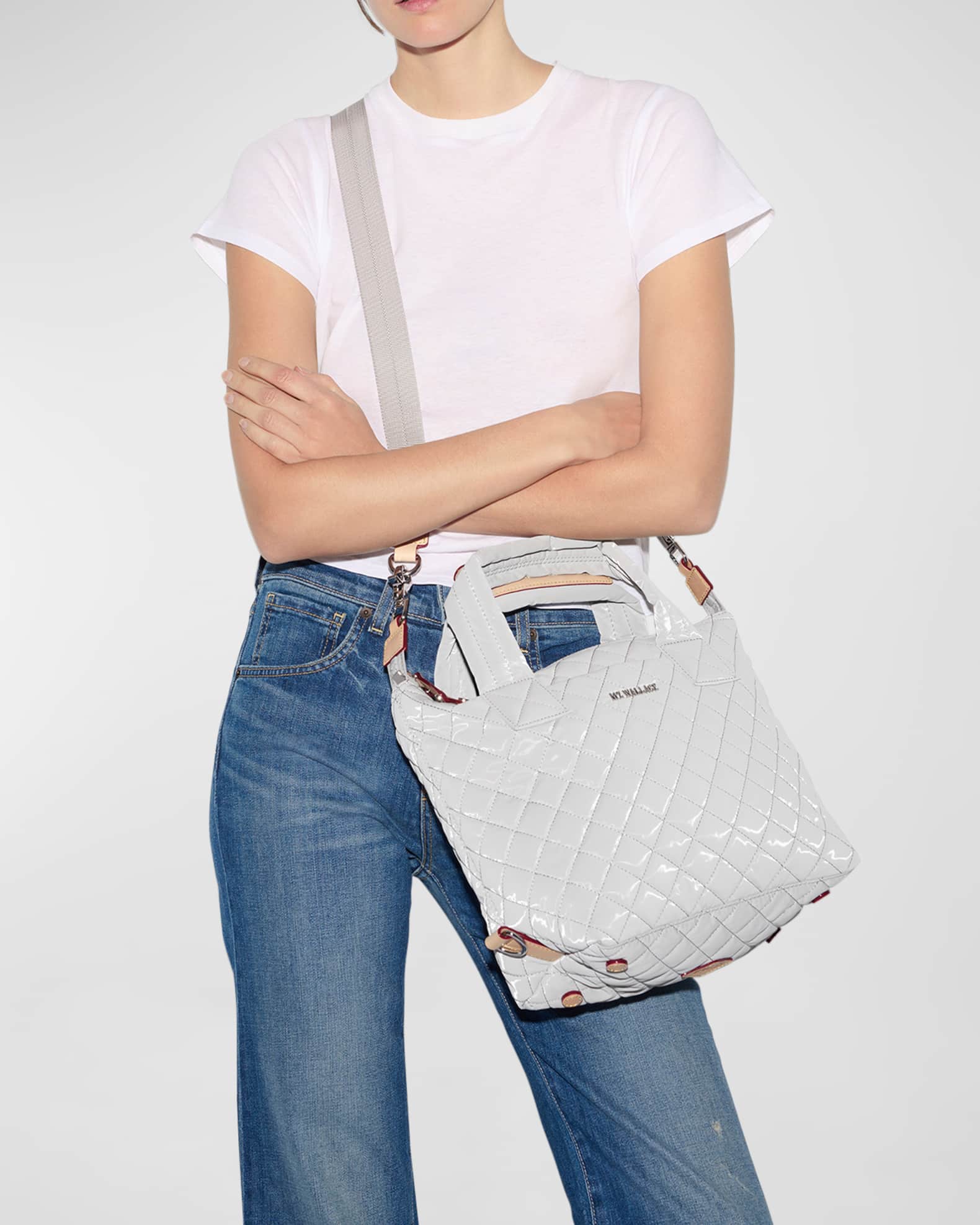 MZ WALLACE Sutton Deluxe Small Quilted Top-Handle Bag | Neiman Marcus
