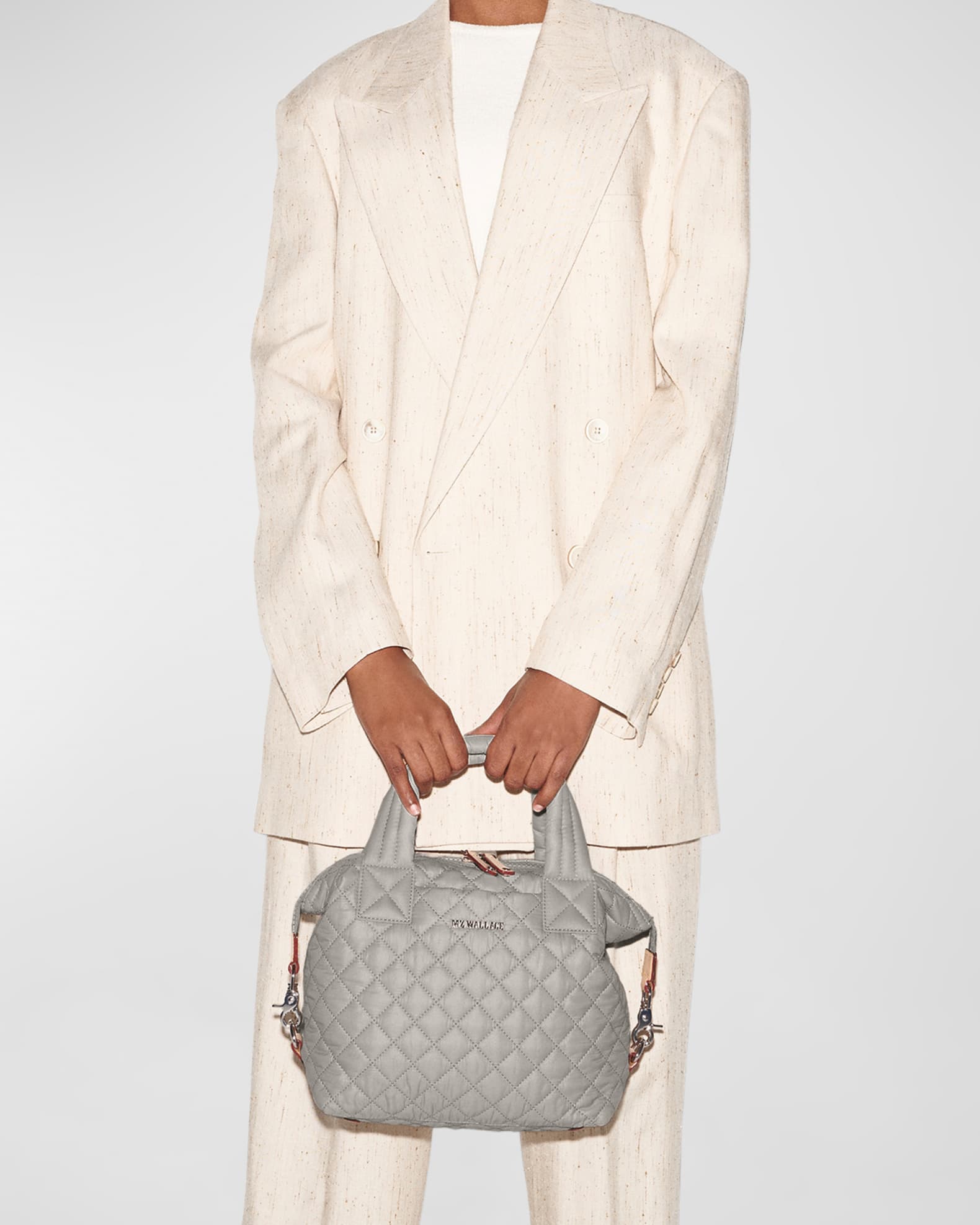 MZ WALLACE Sutton Deluxe Small Quilted Top-Handle Bag | Neiman Marcus