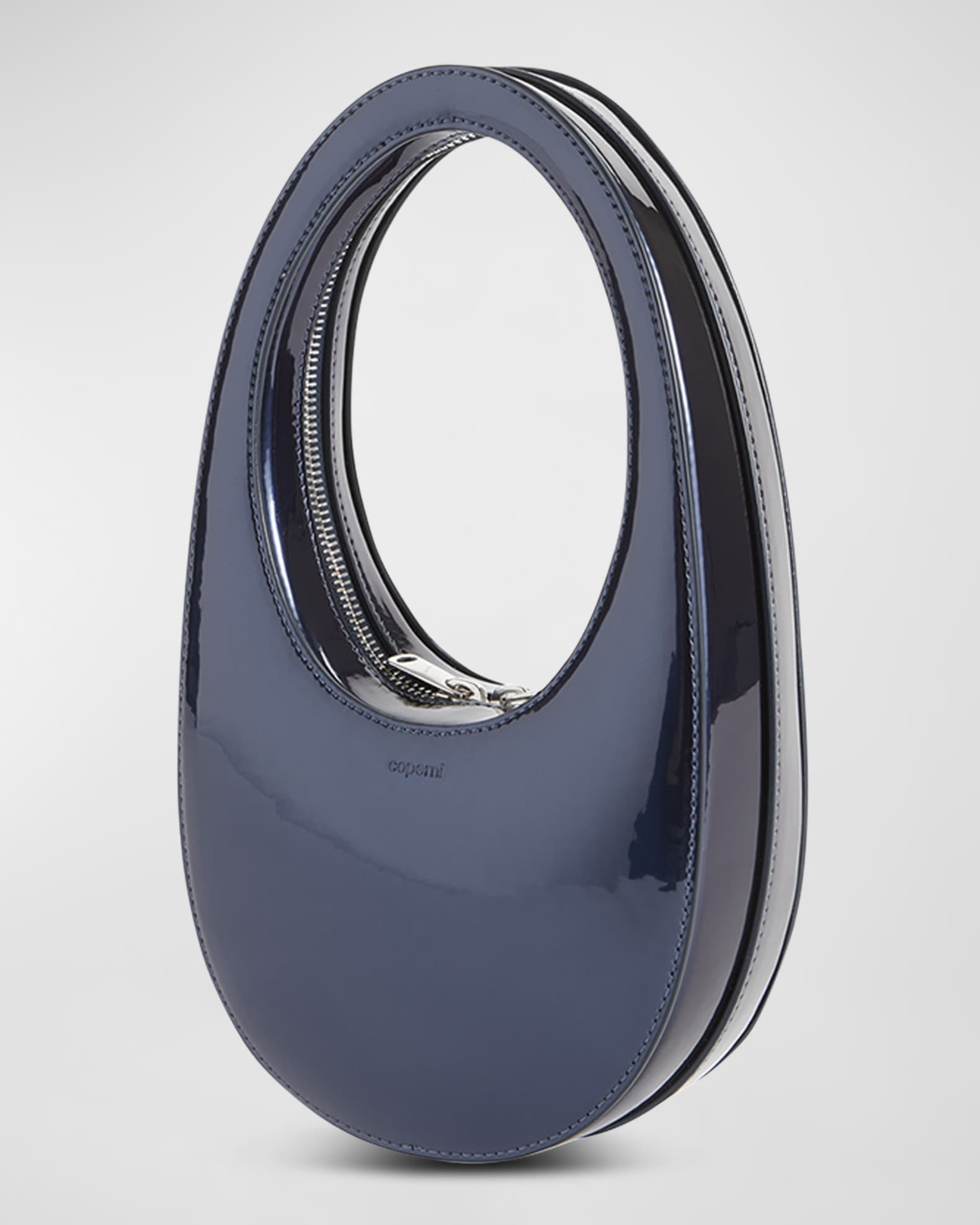 Coperni Swipe Mini Patent Leather Top-Handle Bag | Neiman Marcus
