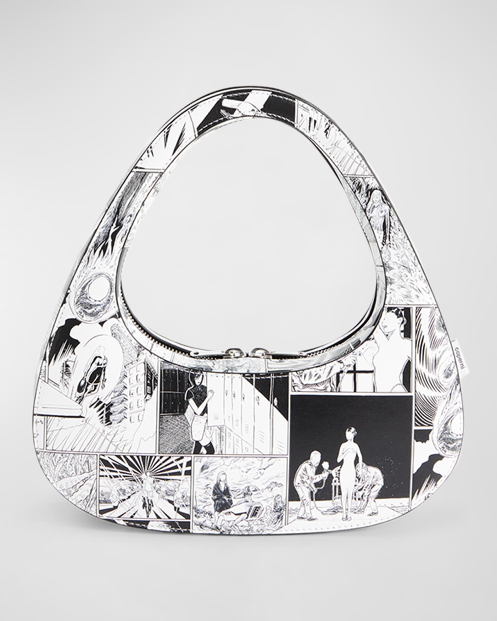 Coperni Swipe Comic-Print Top-Handle Bag | Neiman Marcus