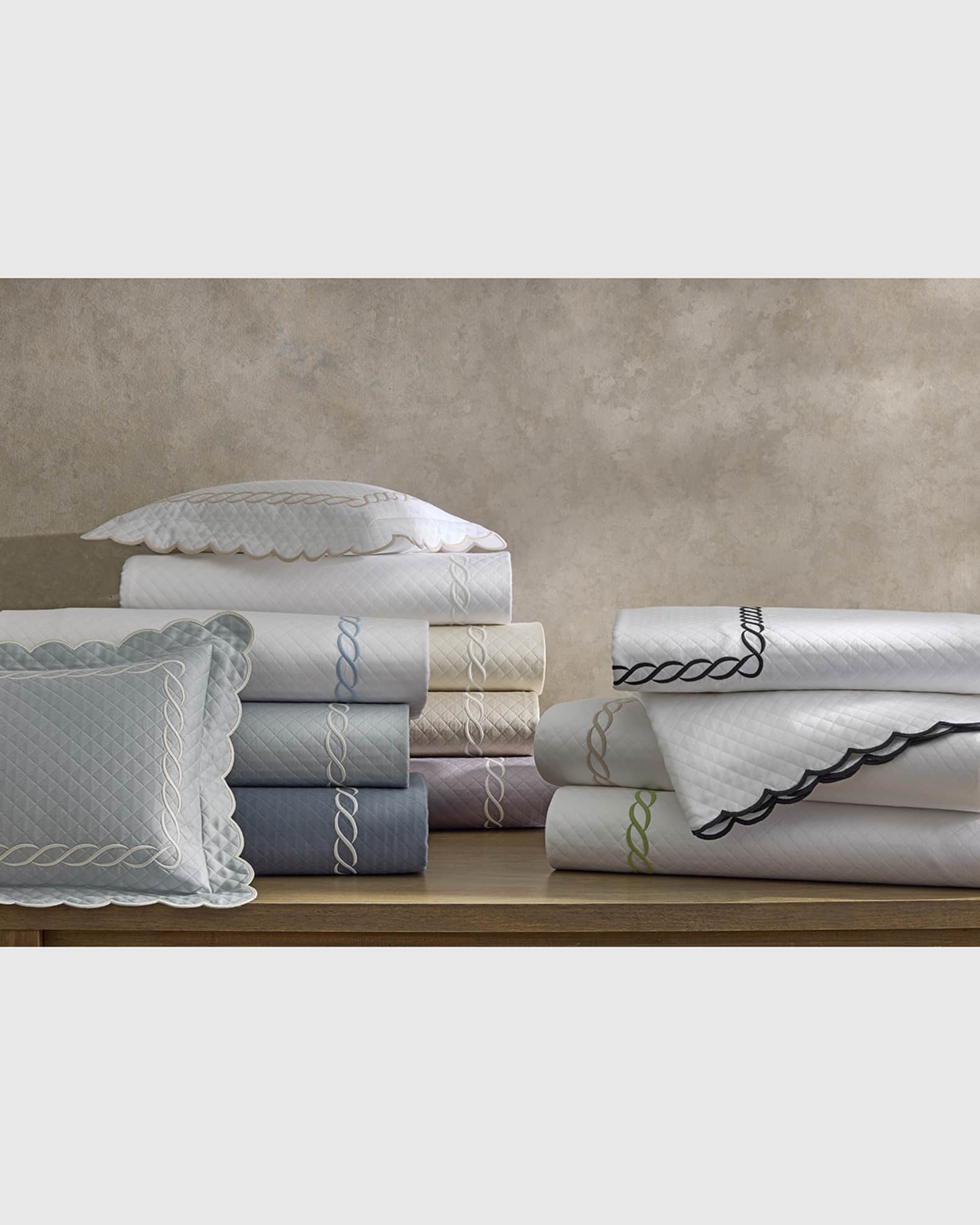 Classic Chain Scallop Bedding Collection | Neiman Marcus