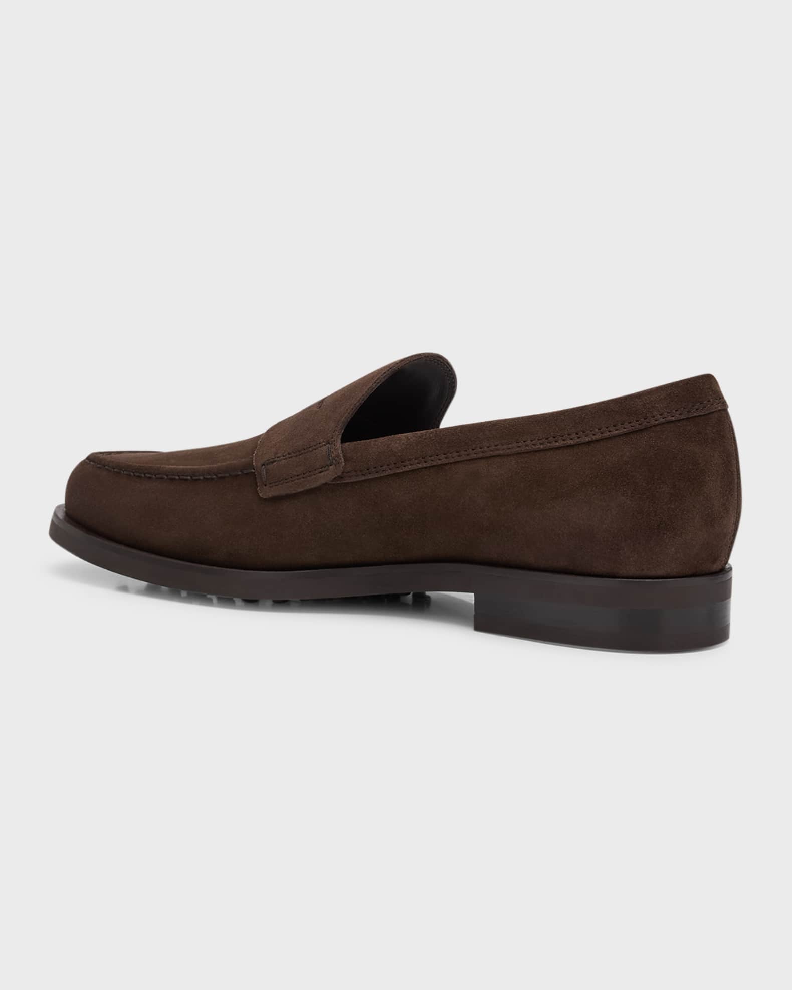 Tod's Men's Suede Mocassin Penny Loafers | Neiman Marcus