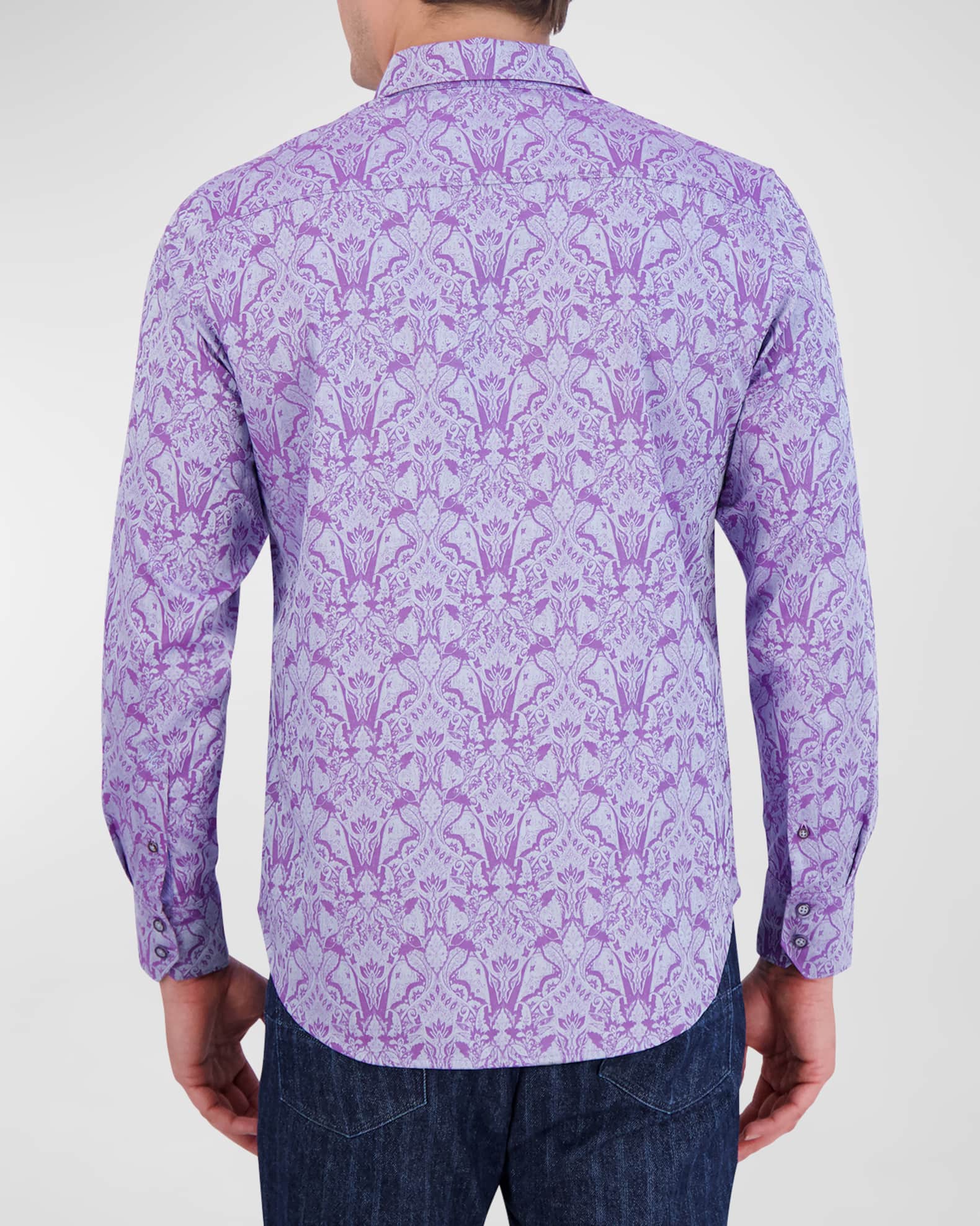 Robert Graham Men's Highland 4 Damask Sport Shirt | Neiman Marcus