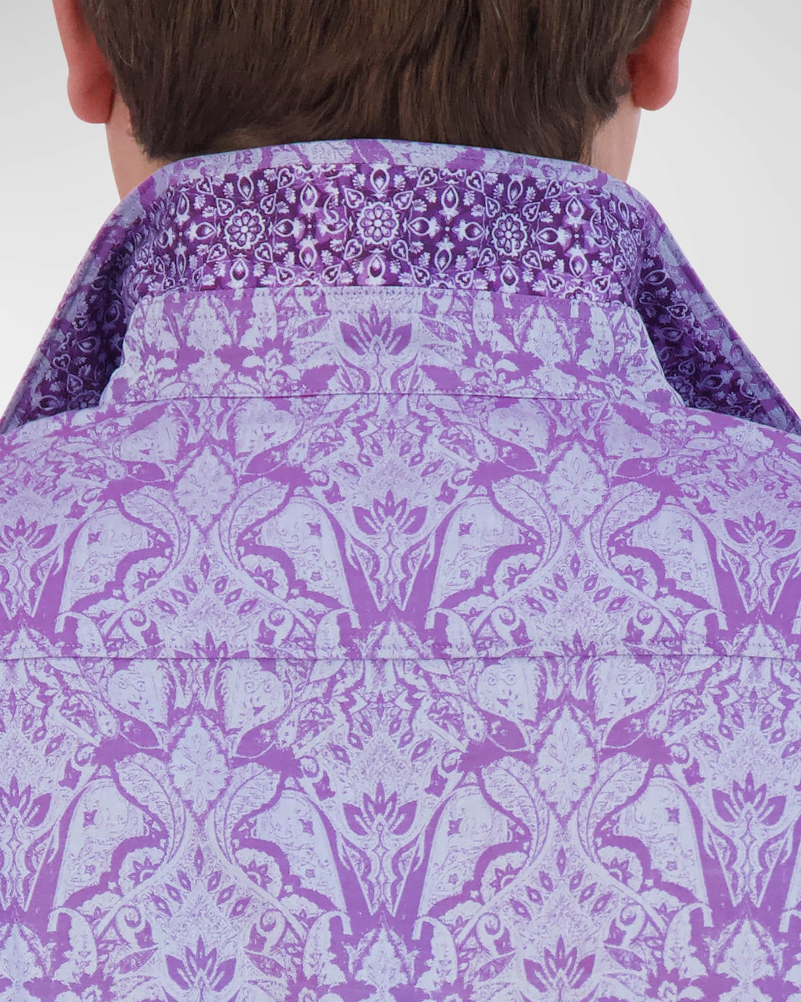 Robert Graham Men's Highland 4 Damask Sport Shirt | Neiman Marcus