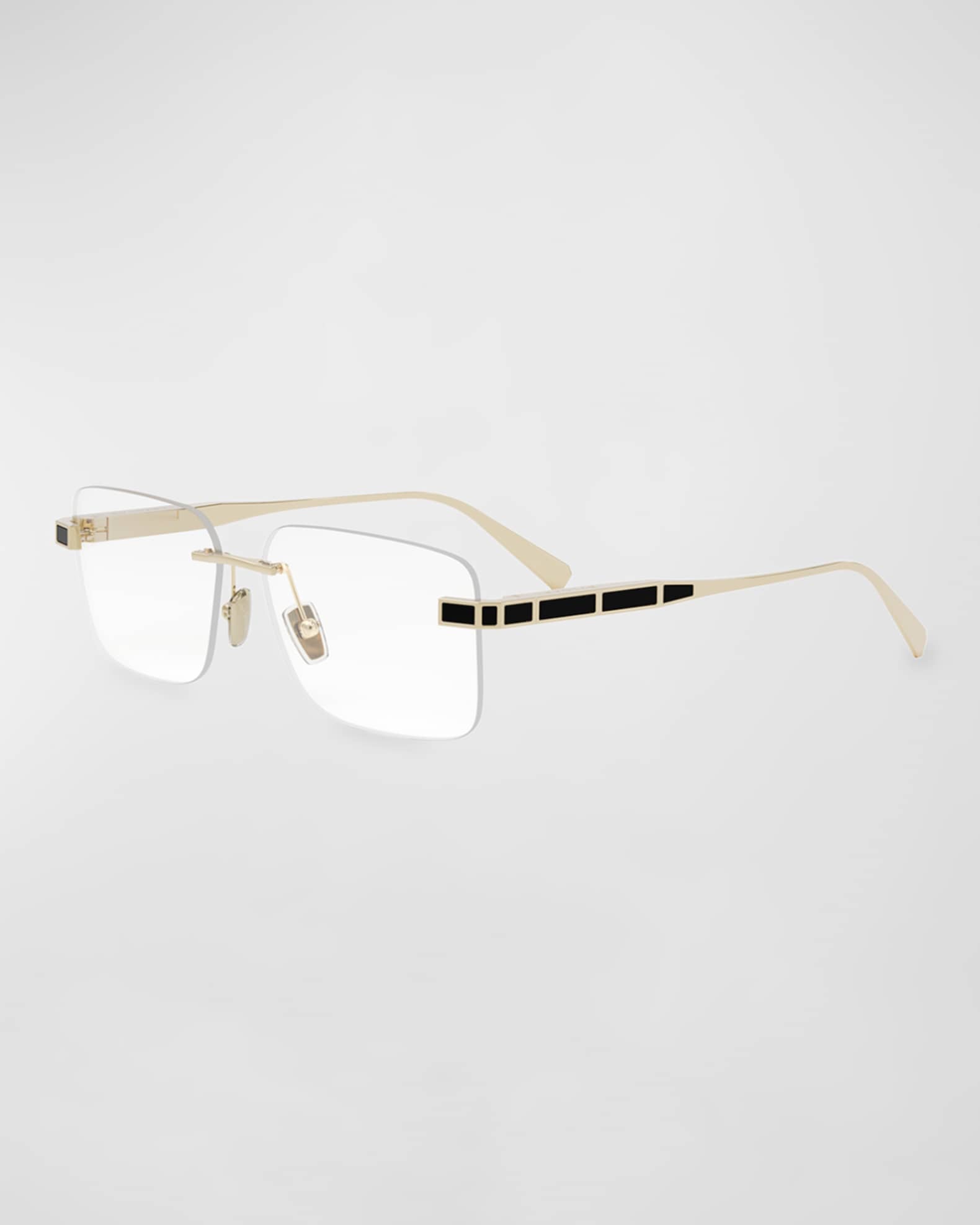 BVLGARI Octo Rectangular Eyeglasses | Neiman Marcus