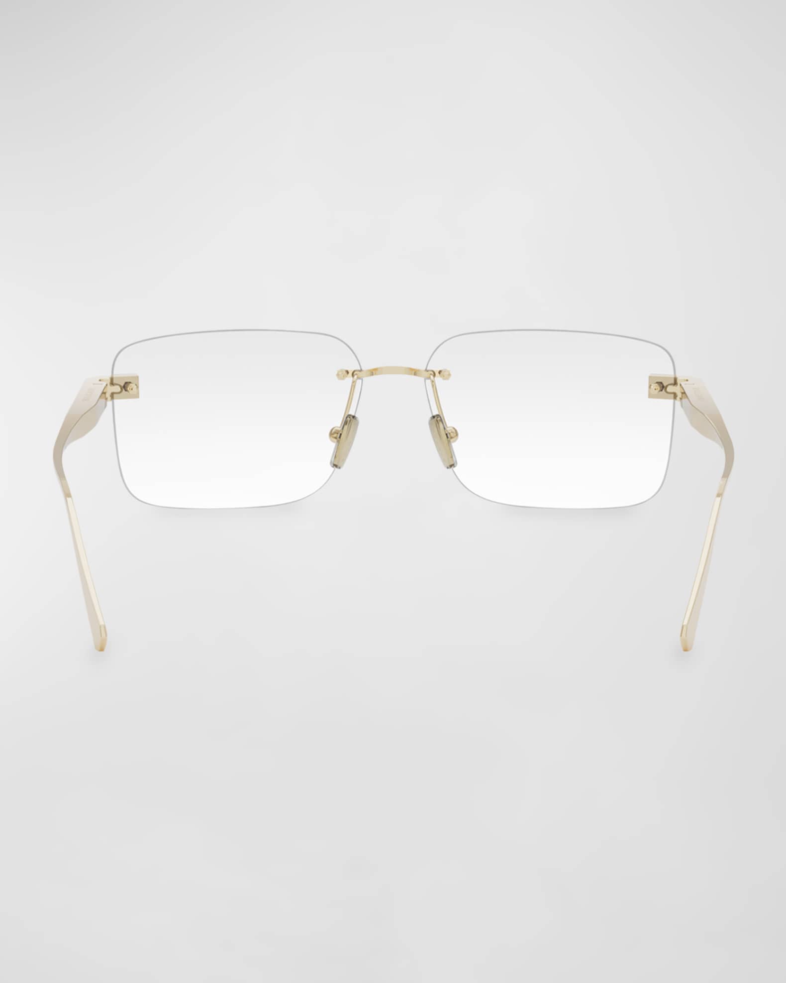 BVLGARI Octo Rectangular Eyeglasses | Neiman Marcus