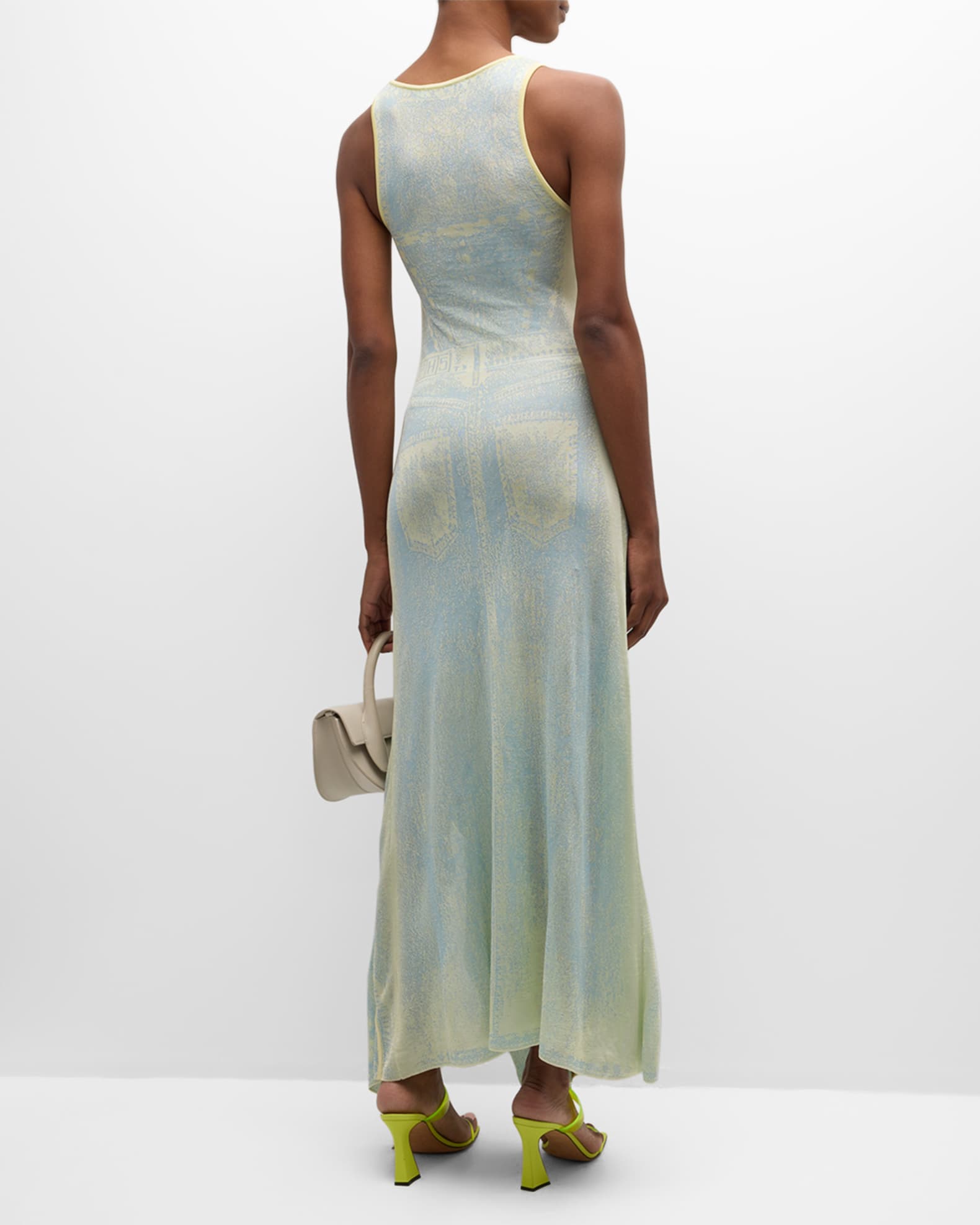 PH5 Peony Sleeveless Long Ruffle Slit Dress | Neiman Marcus