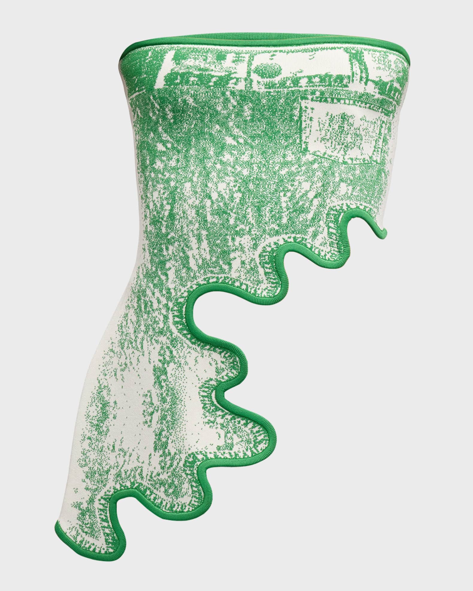 PH5 Juniper UV Reactive Strapless Wavy Asymmetric Bra Top | Neiman Marcus