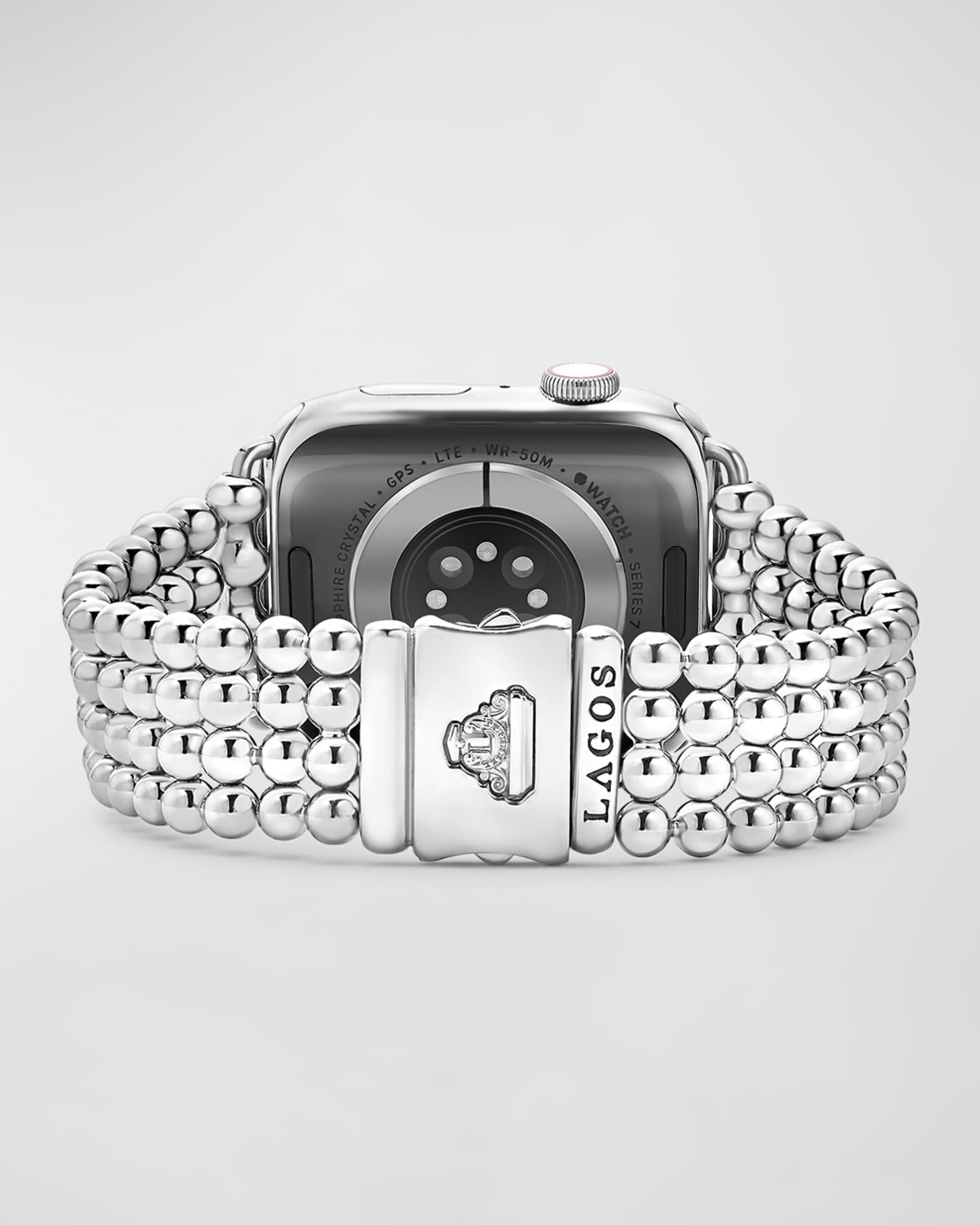 LAGOS Smart Caviar 42mm Caviar Tapered Watch Band | Neiman Marcus