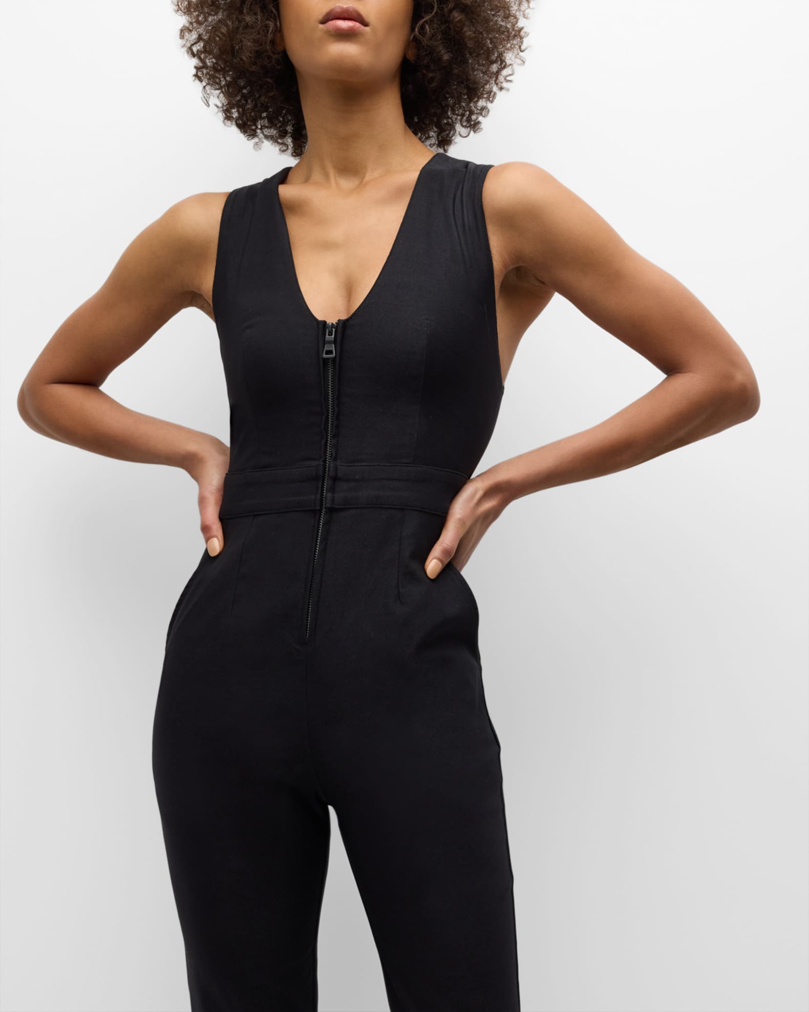 Rivet Utility Rockstar Front Zip Jumpsuit | Neiman Marcus