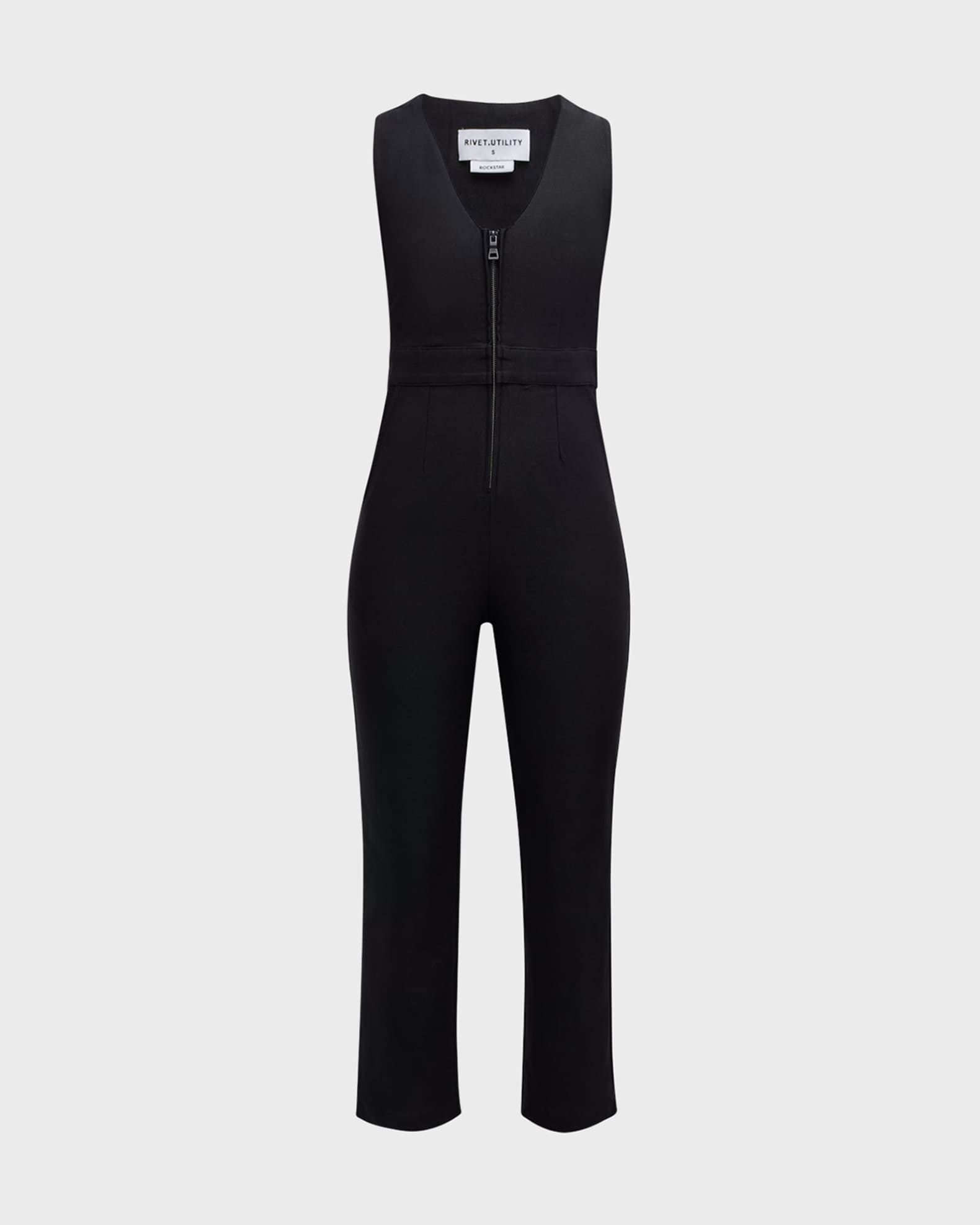 Rivet Utility Rockstar Front Zip Jumpsuit | Neiman Marcus