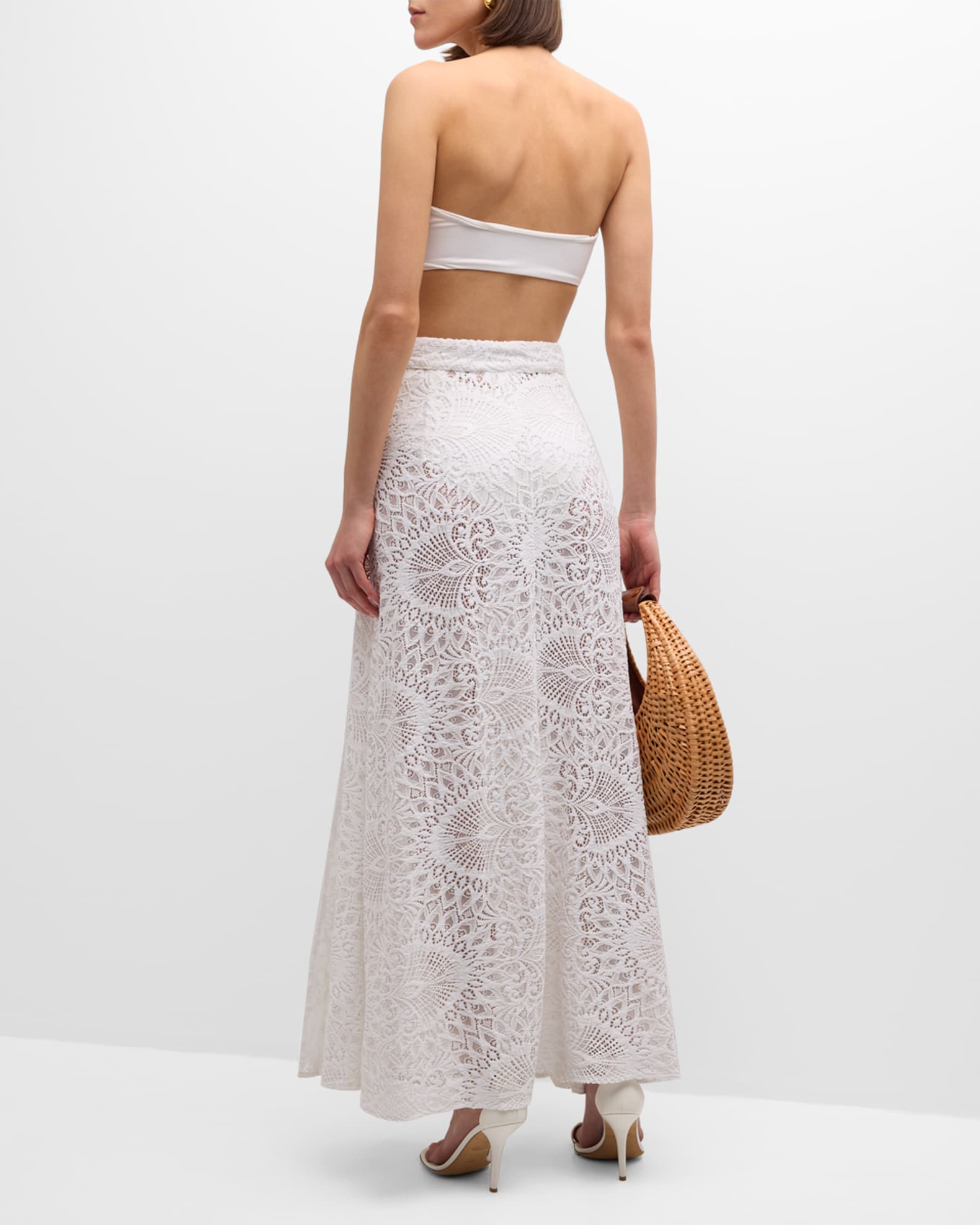 Alexandra Miro Emmy Lace Beach Skirt | Neiman Marcus