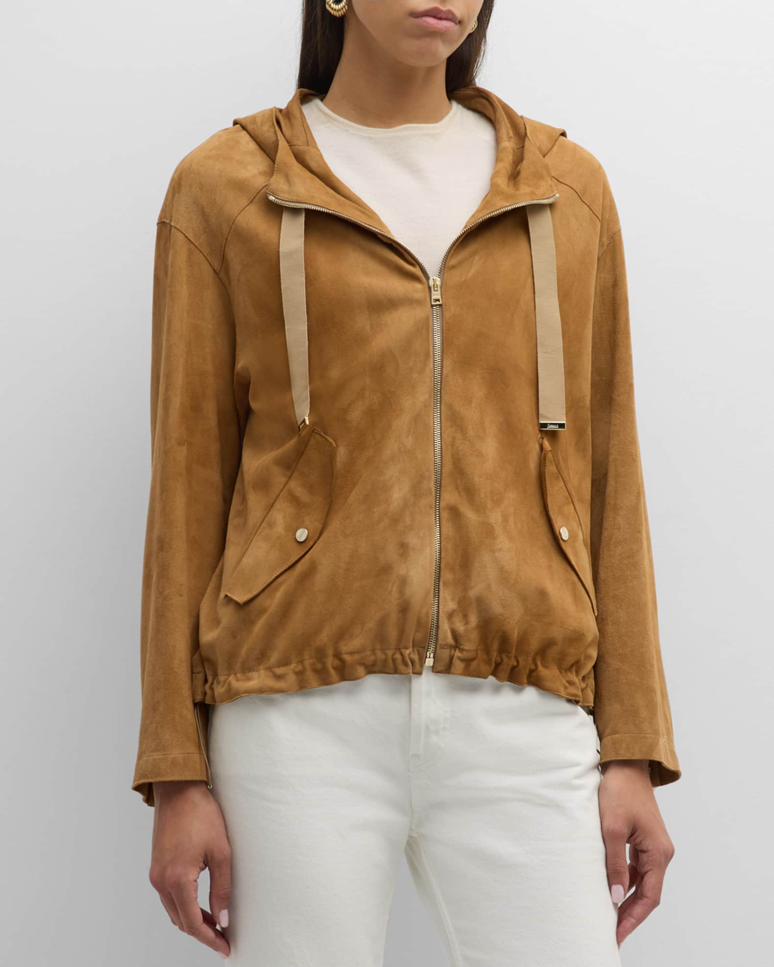 Herno Suede Utility Jacket | Neiman Marcus