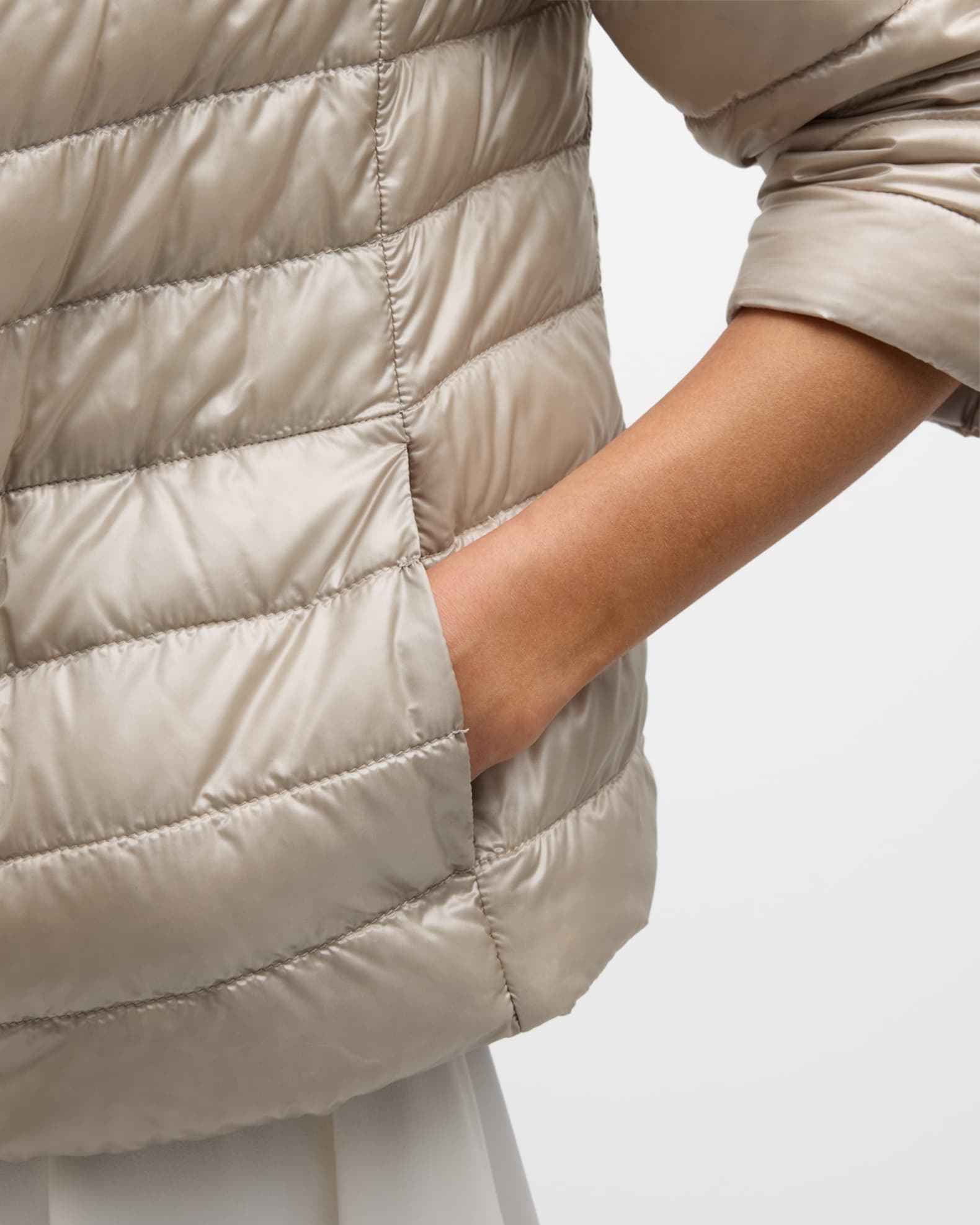 Herno Reversible Nylon Ultralight Puffer Cape | Neiman Marcus