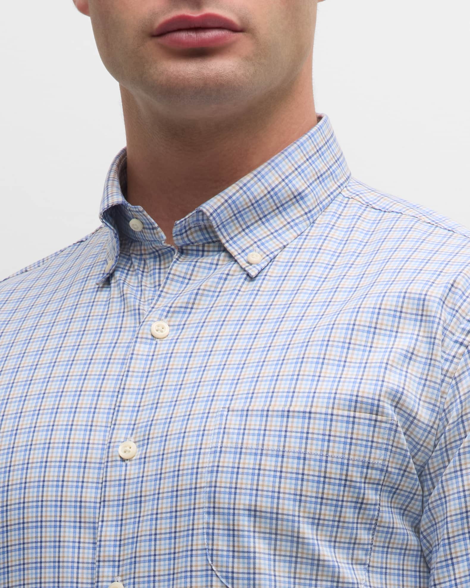 Peter Millar Men's Cutler Crown Lite Cotton-Stretch Sport Shirt ...