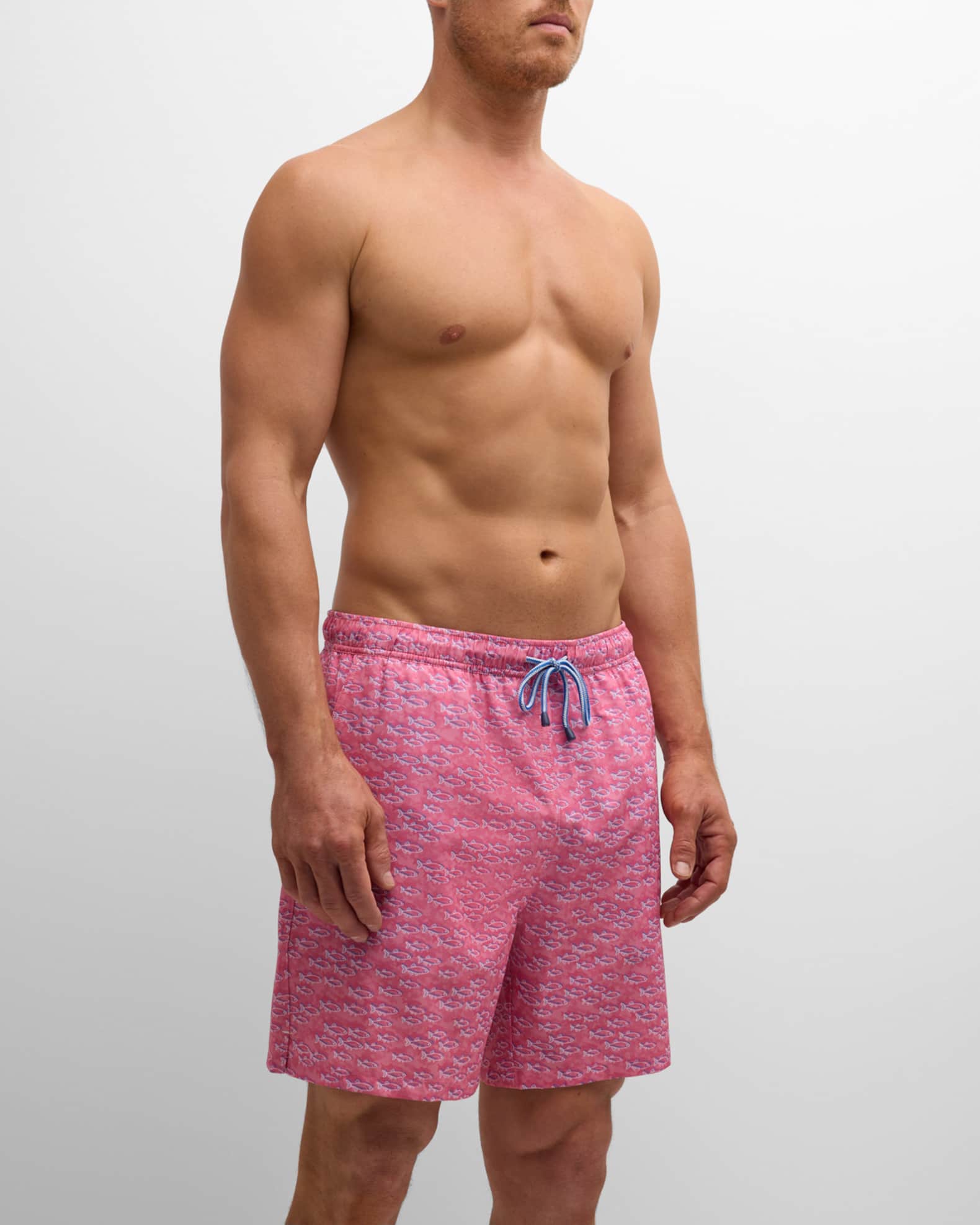 Peter Millar Men's School of Fish Swim Trunks | Neiman Marcus
