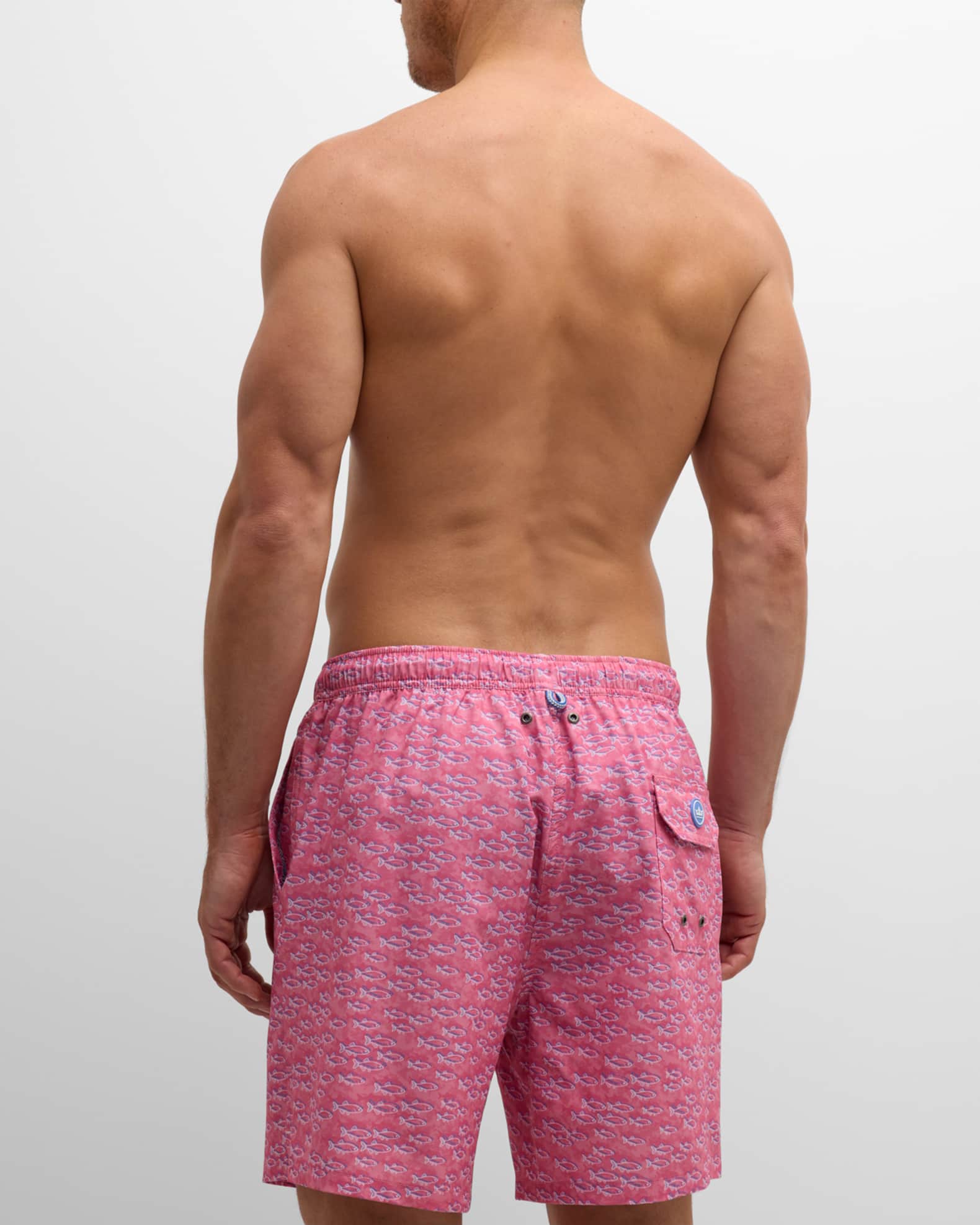 Peter Millar Men's School of Fish Swim Trunks | Neiman Marcus