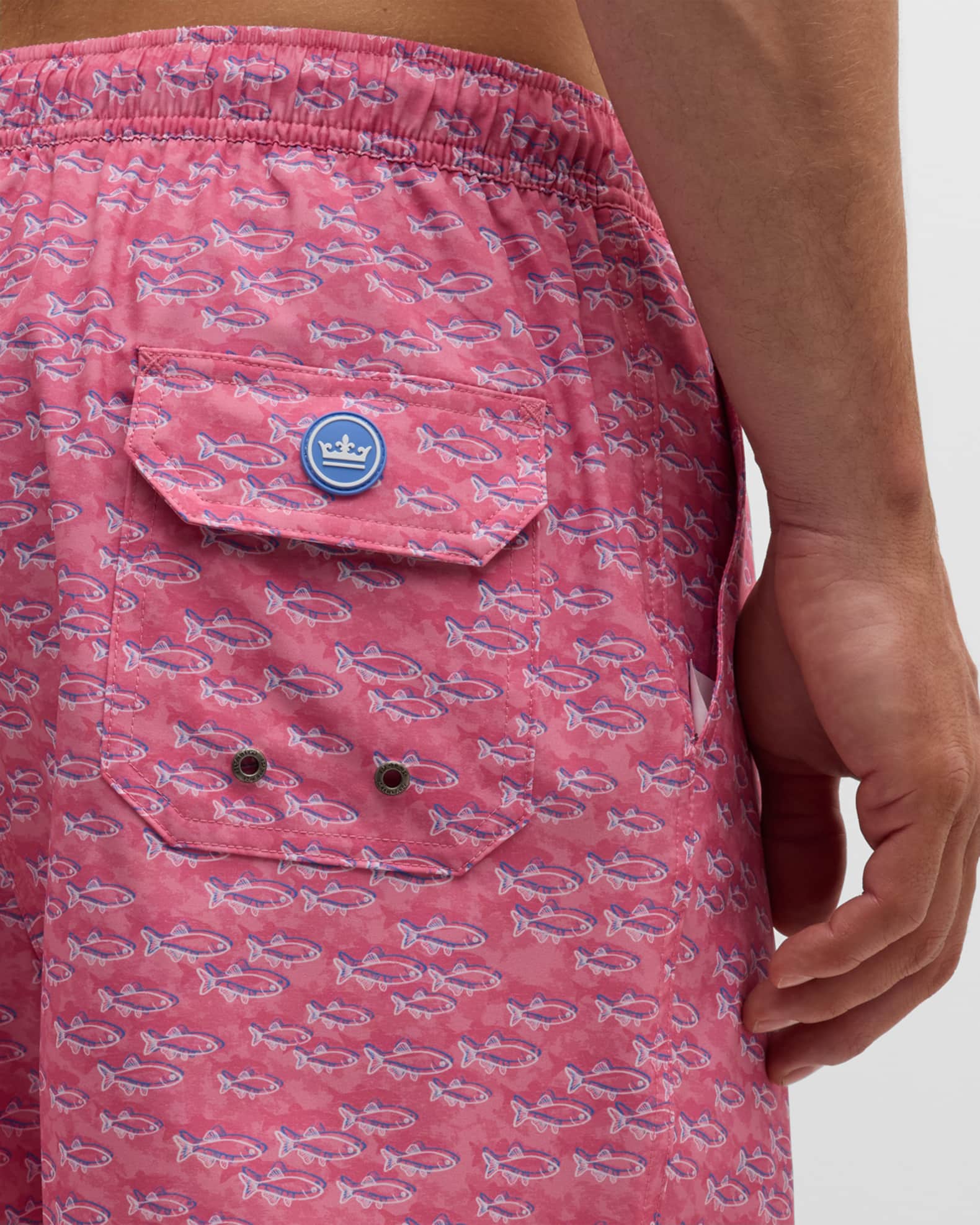 Peter Millar Men's School of Fish Swim Trunks | Neiman Marcus