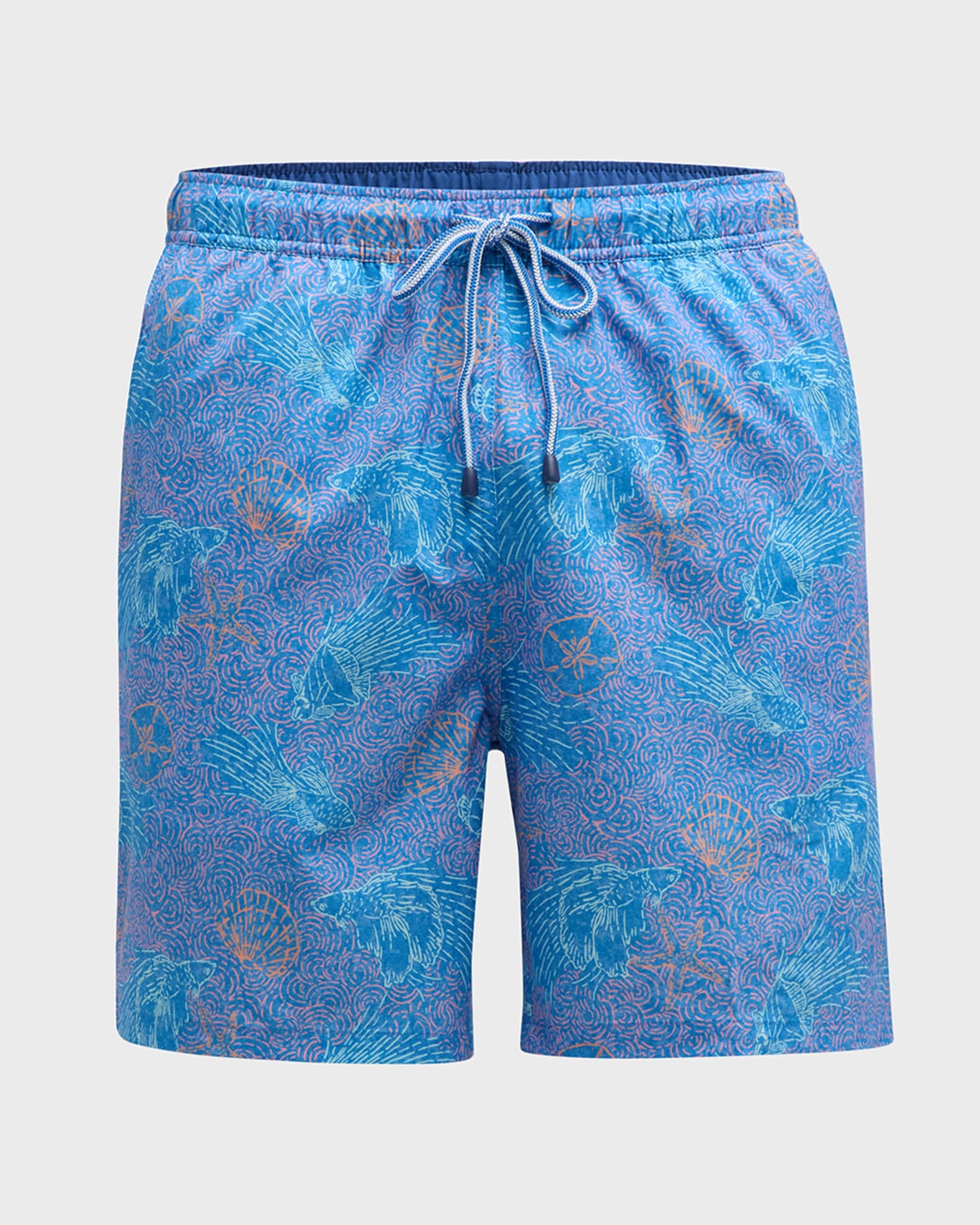 Peter Millar Men's Making Waves Swim Trunks | Neiman Marcus