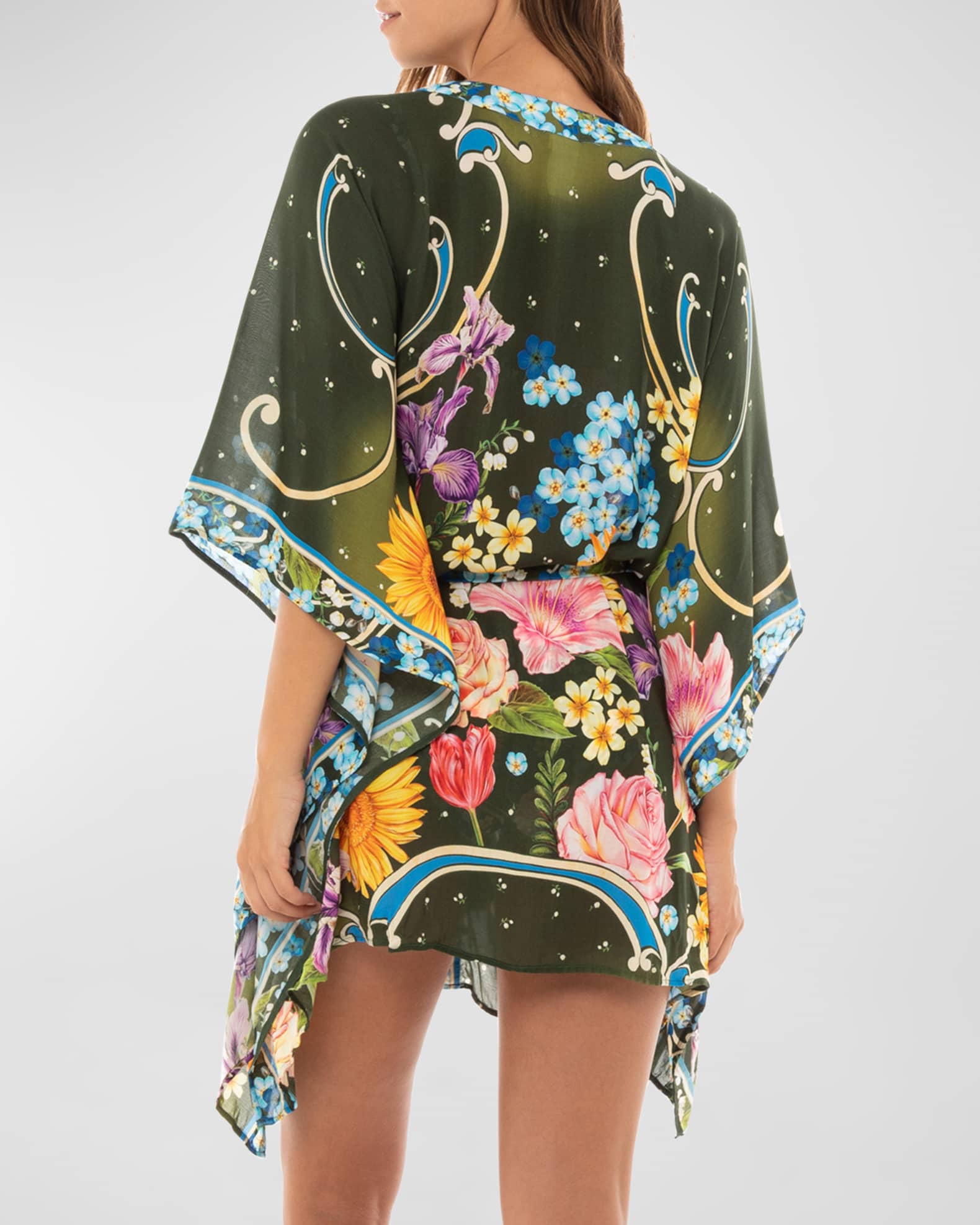 Agua Bendita Cora Dreamin Kimono Coverup | Neiman Marcus