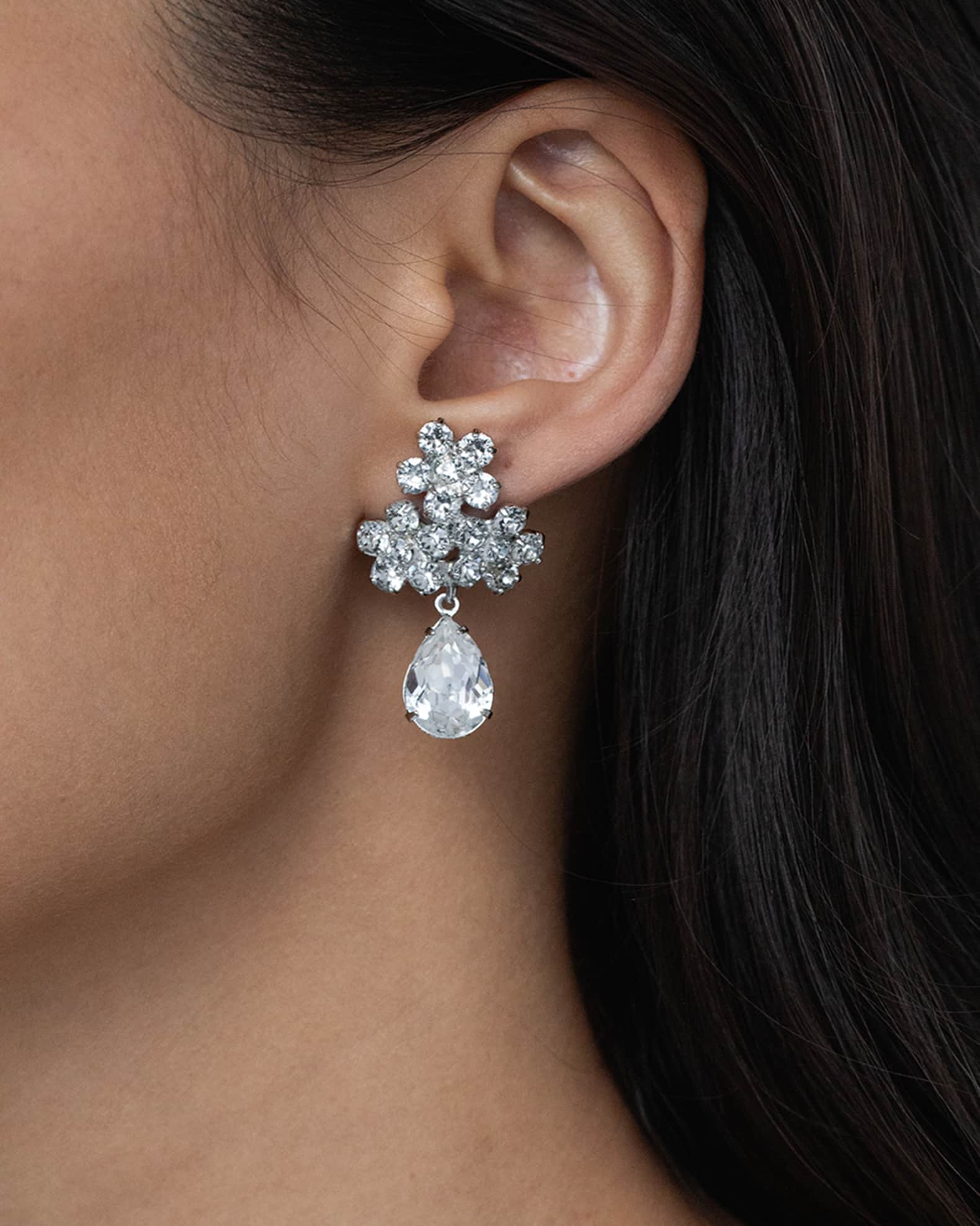 Jennifer Behr Adelie Crystal Earrings | Neiman Marcus