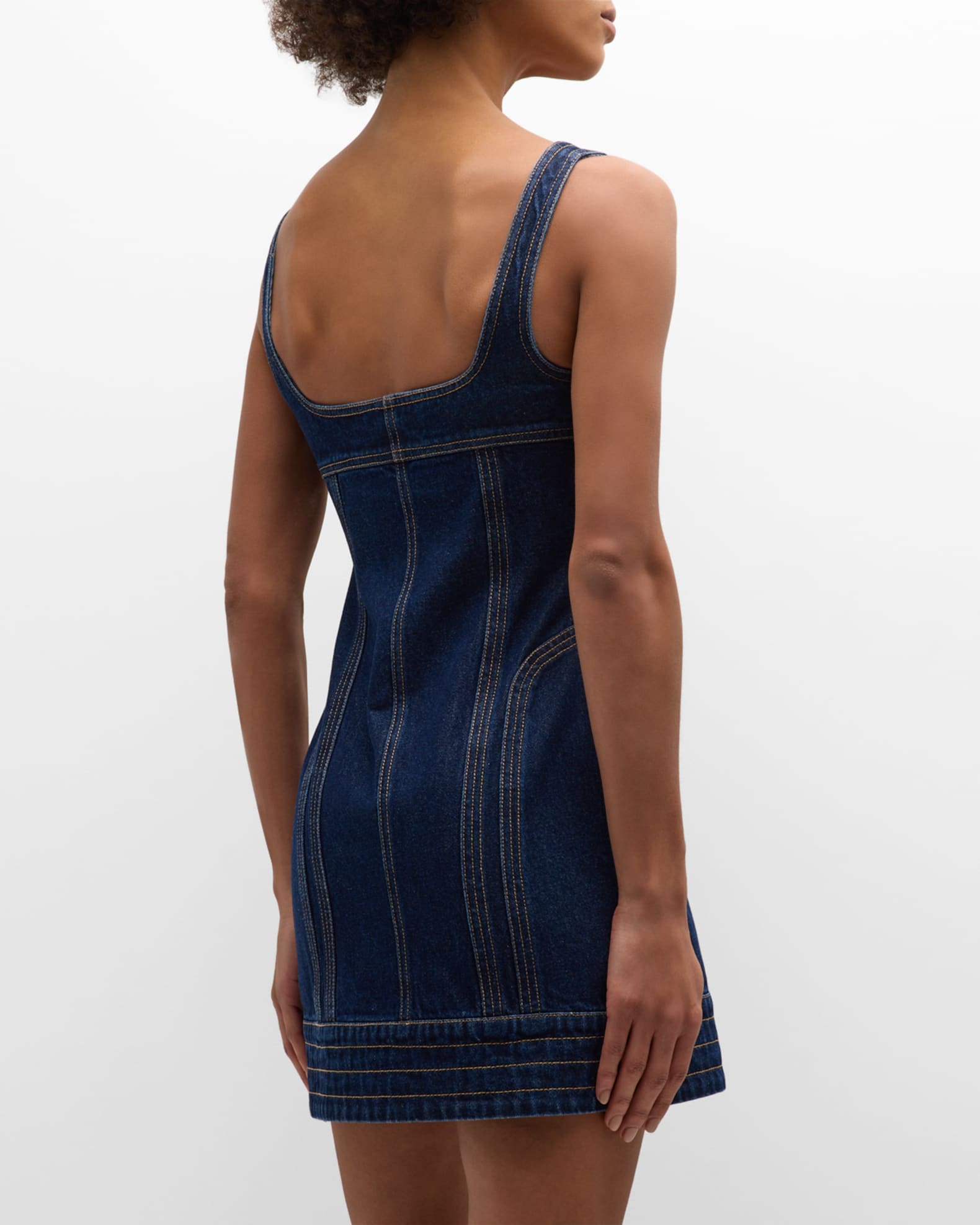 Acler Valleybrook Denim Mini Dress | Neiman Marcus