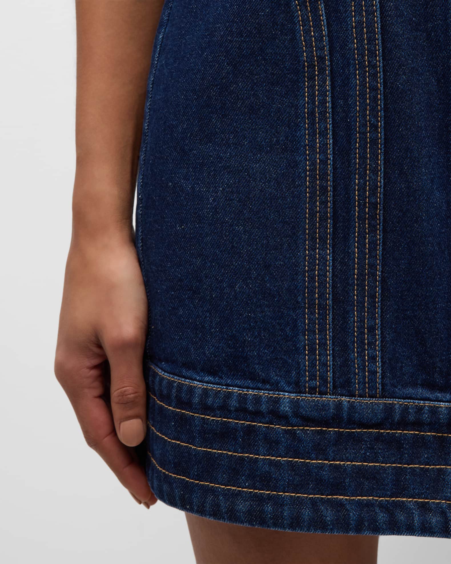 Acler Valleybrook Denim Mini Dress | Neiman Marcus