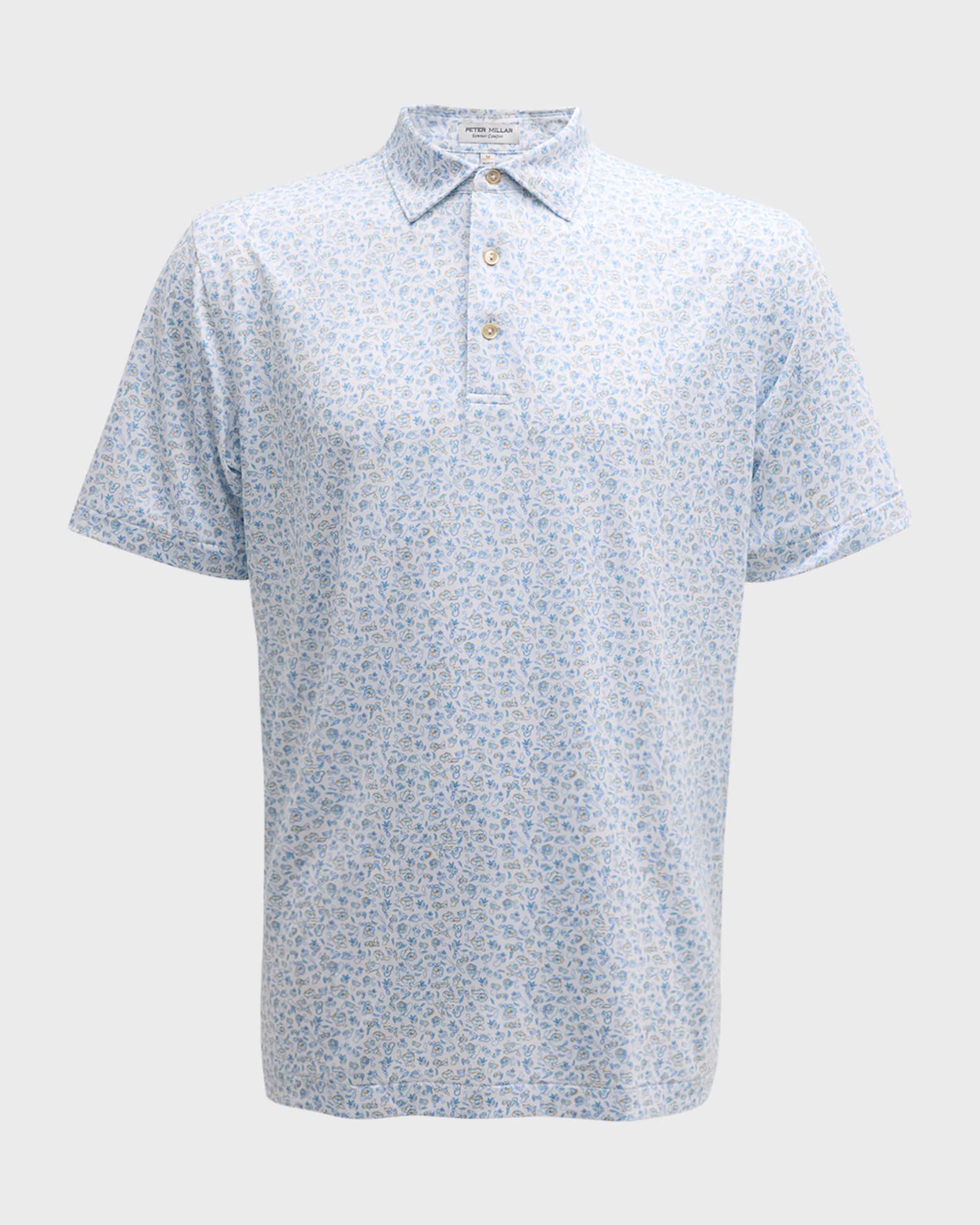 Peter Millar Men's Fat Tuesday Performance Jersey Polo Shirt | Neiman ...