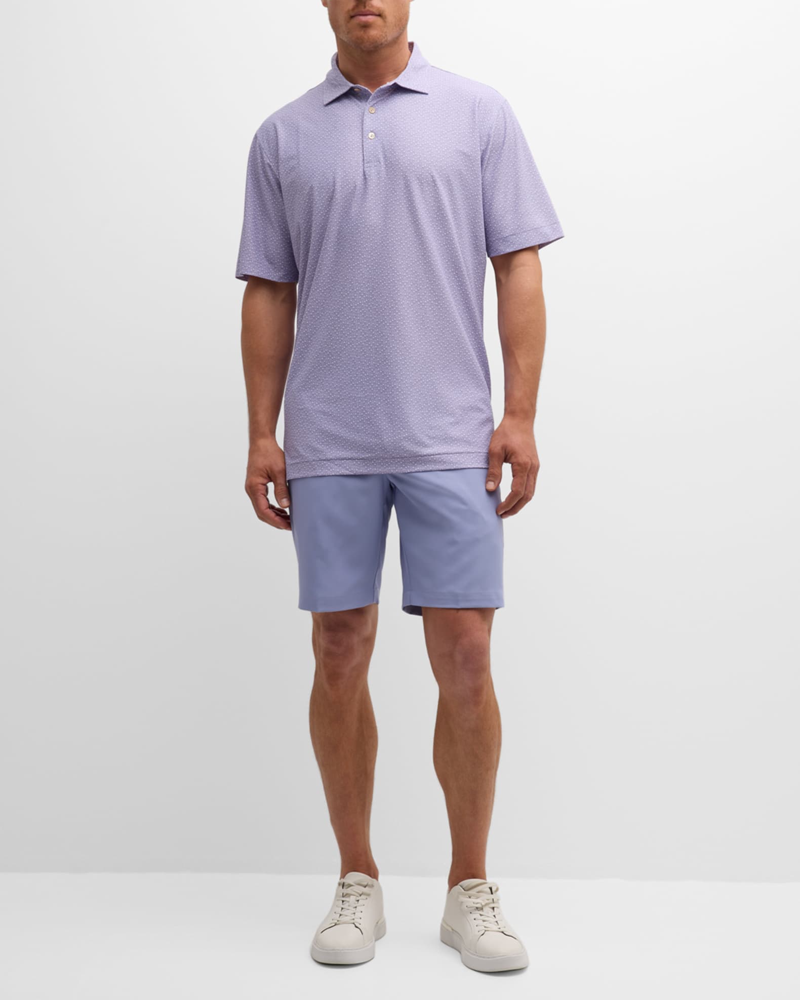 Peter Millar Men's Tee It High Performance Mesh Polo Shirt | Neiman Marcus