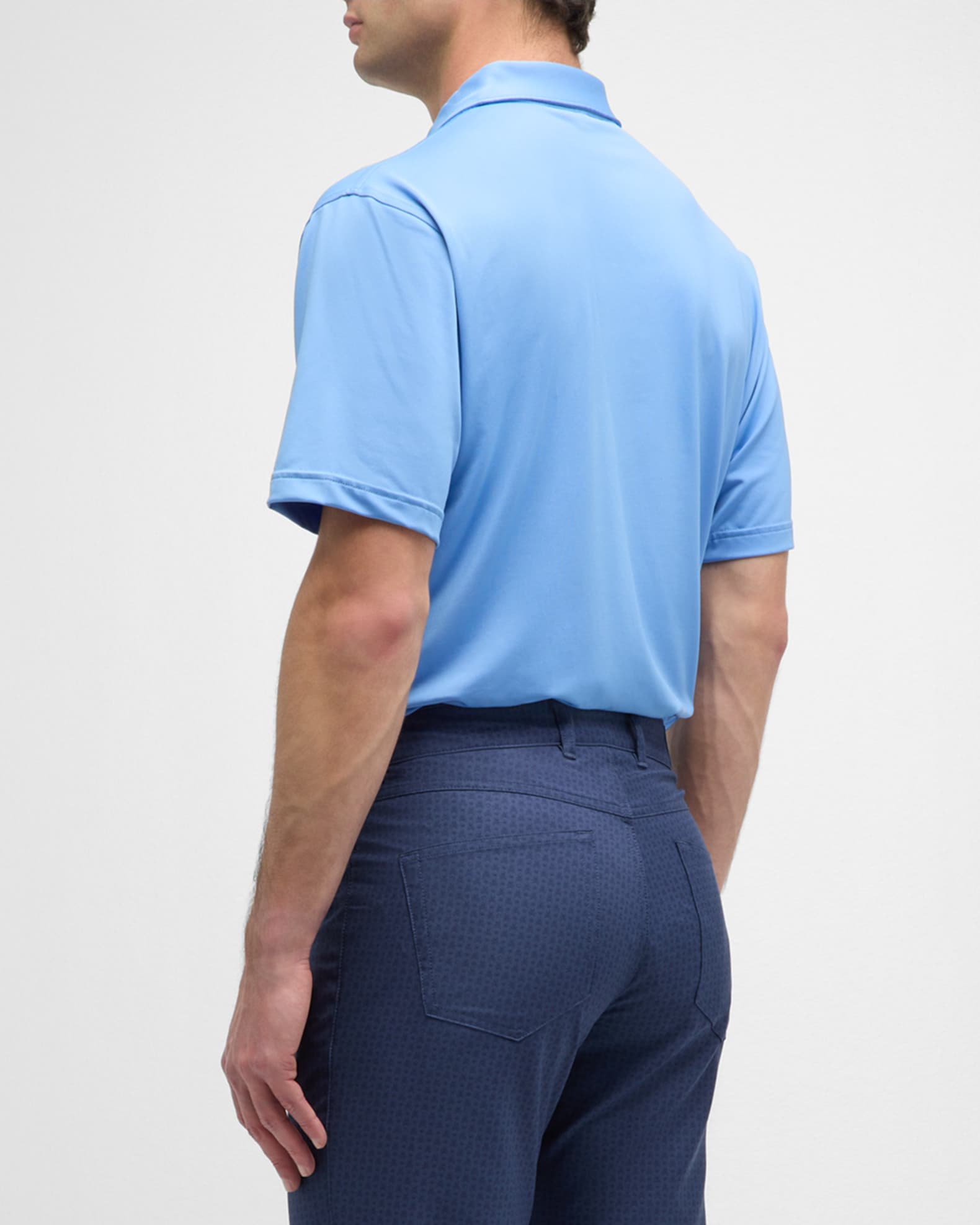 Peter Millar Men's Solid Performance Jersey Polo Shirt | Neiman Marcus