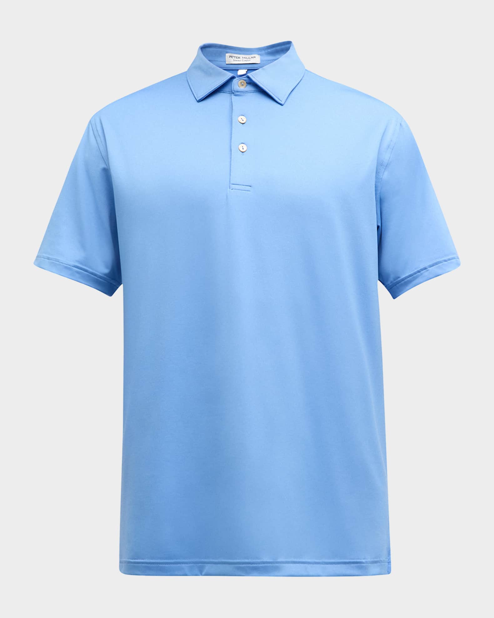 Peter Millar Men's Solid Performance Jersey Polo Shirt | Neiman Marcus