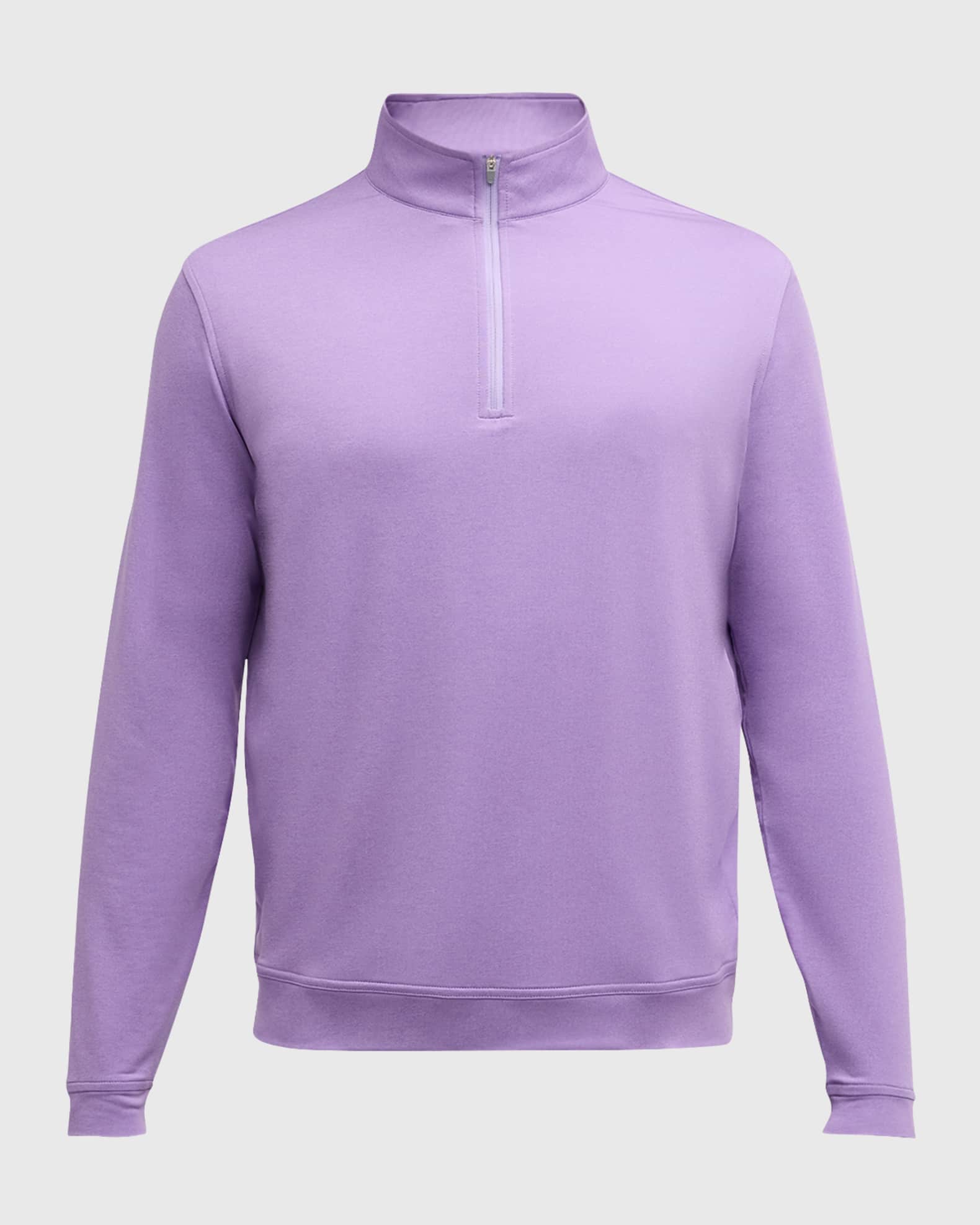 Peter Millar Men's Perth Melange Performance Quarter-Zip Sweater ...
