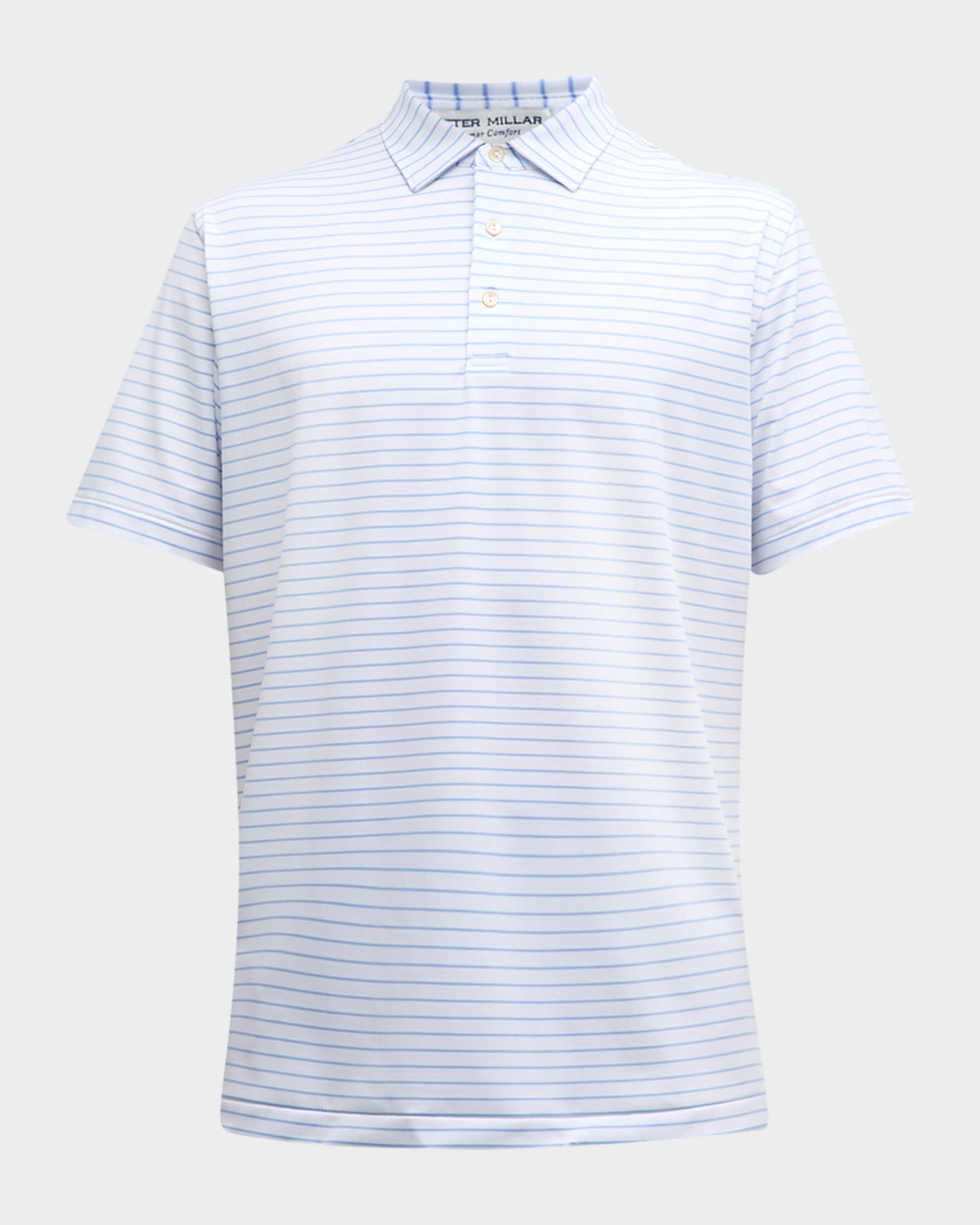 Peter Millar Men's Drum Performance Jersey Polo Shirt | Neiman Marcus